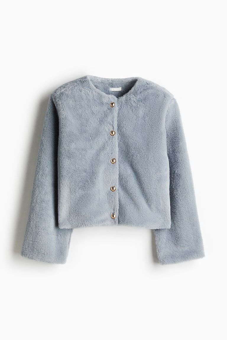 Women's Light dusty blue Knit Jacket | H&M US