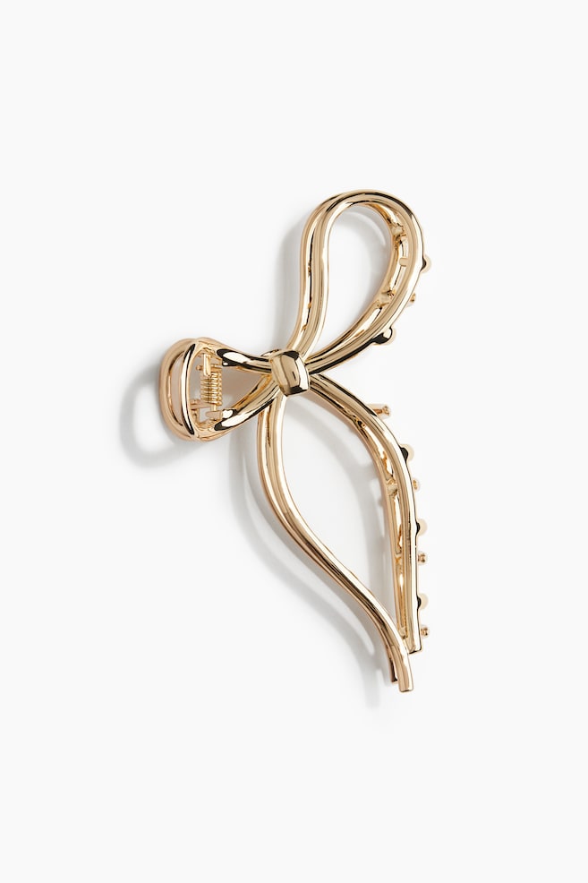 Women's Gold-colored Bow-shaped Hair Claw | H&M US