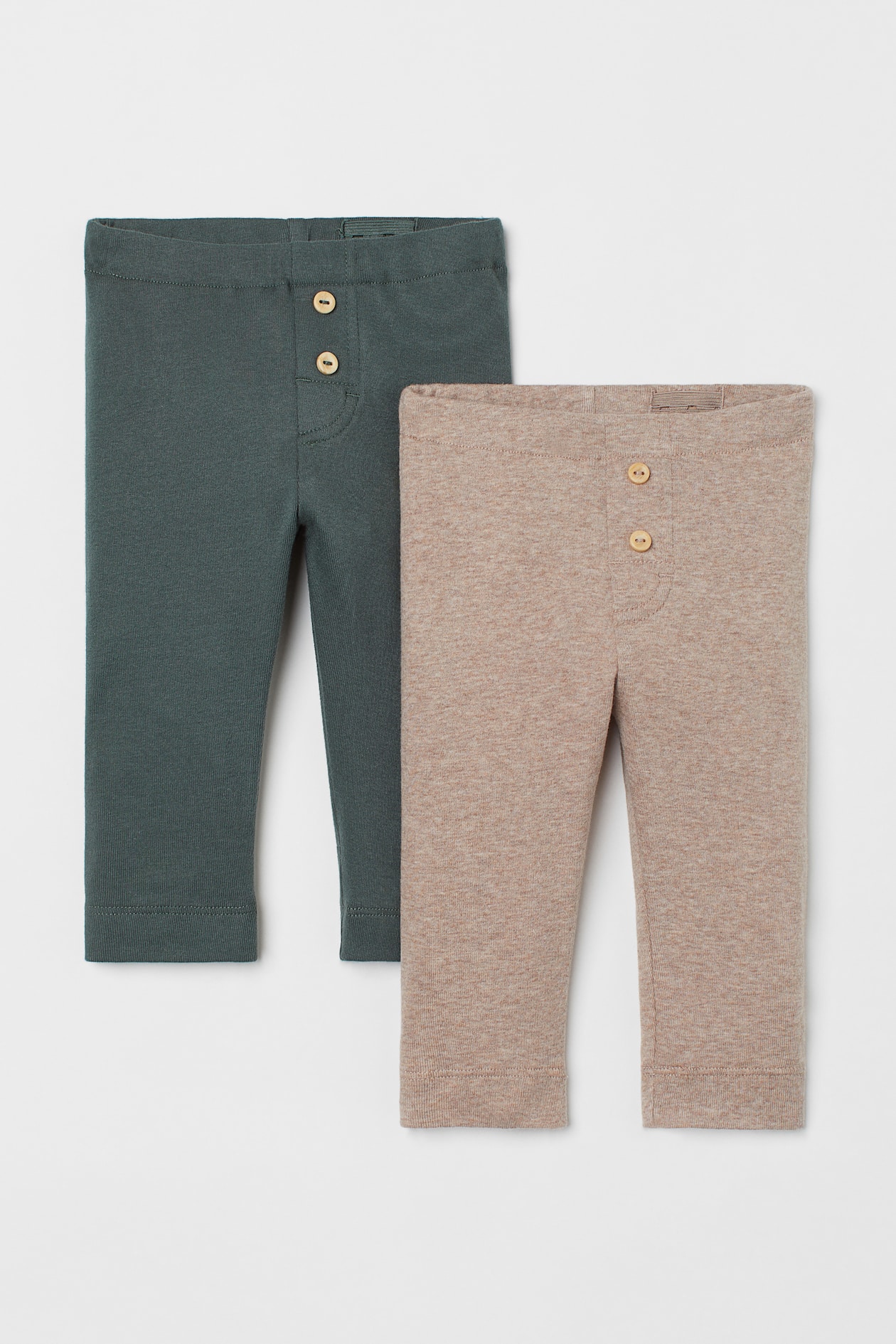 Dva para helanki - Tamnozelena - Kids | H&M RS