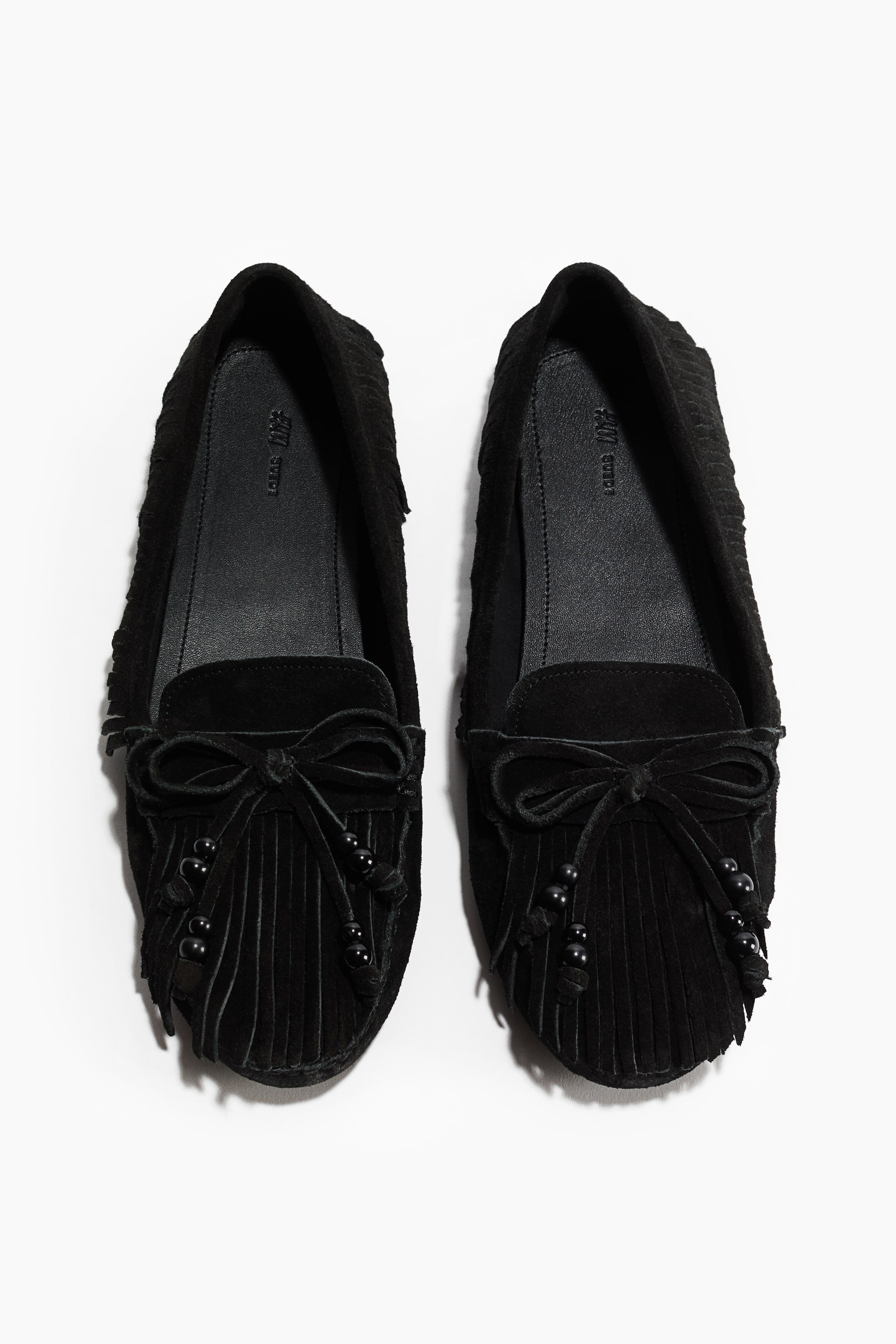 Women's Black Fringed loafers | H&M GB