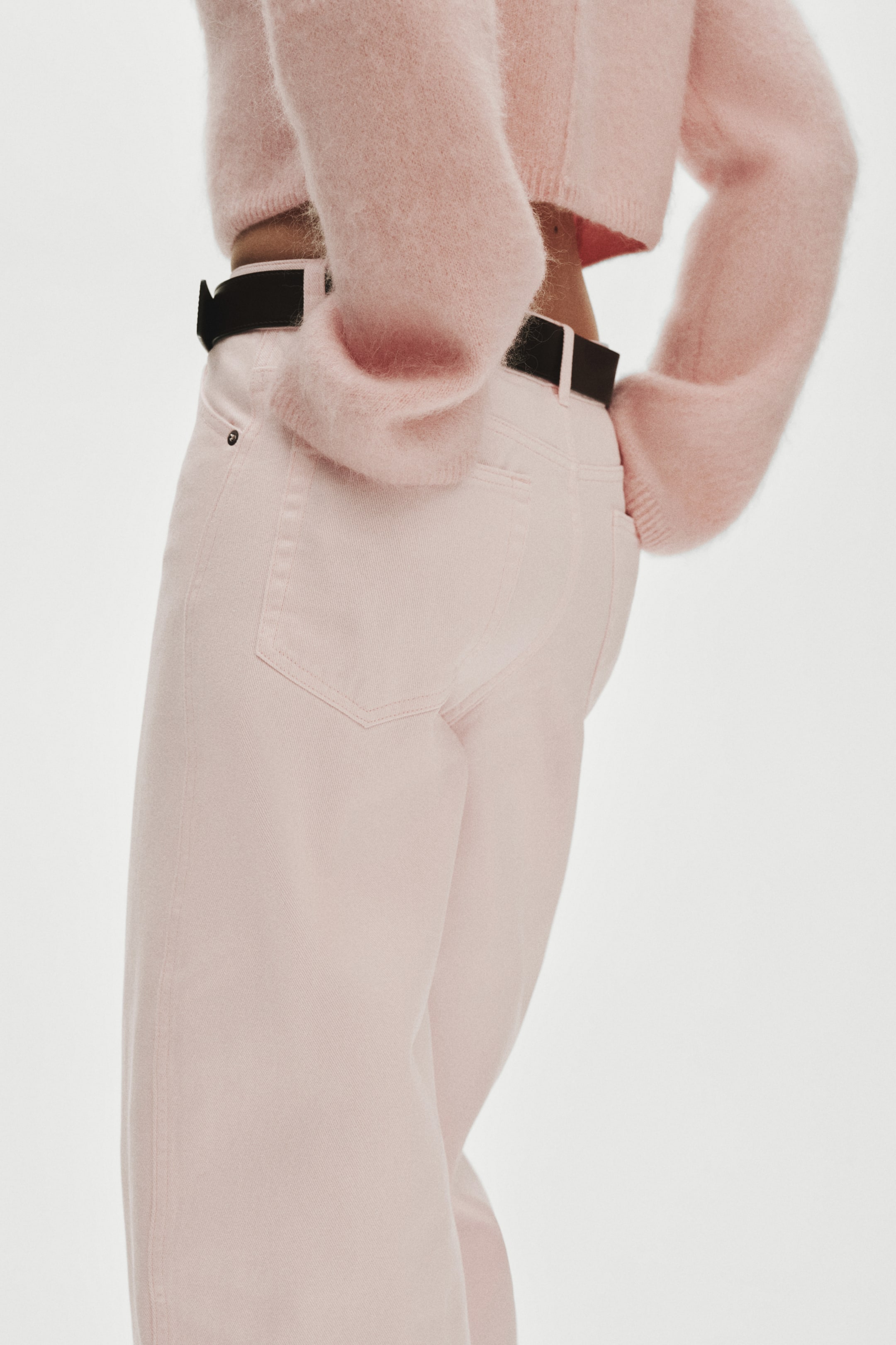 Barrel Regular Waist Ankle Jeans - Light pink - Ladies | H&M IN