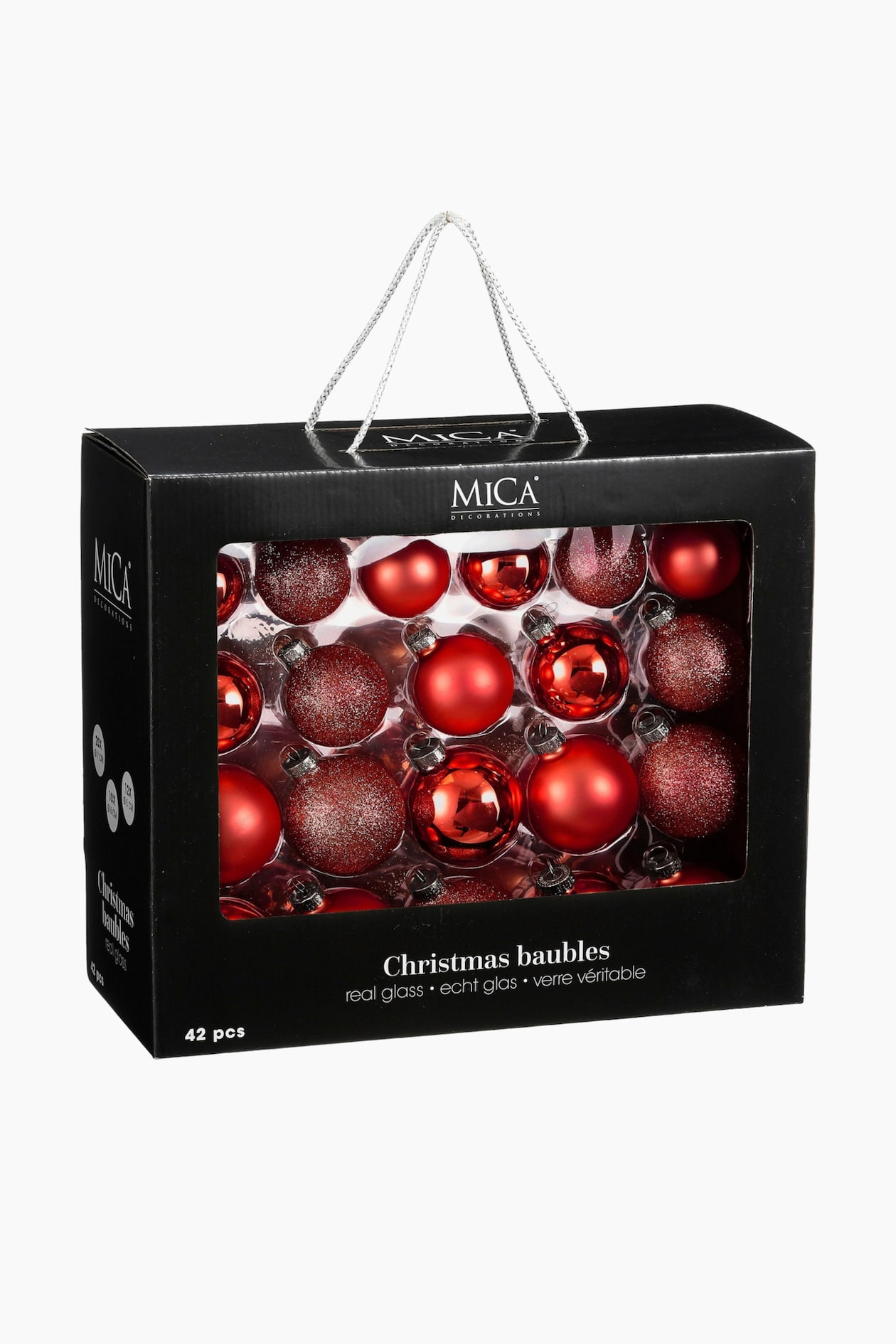 Christbaumkugeln aus Glas - Rot - House of Seasons - Home All | H&M AT