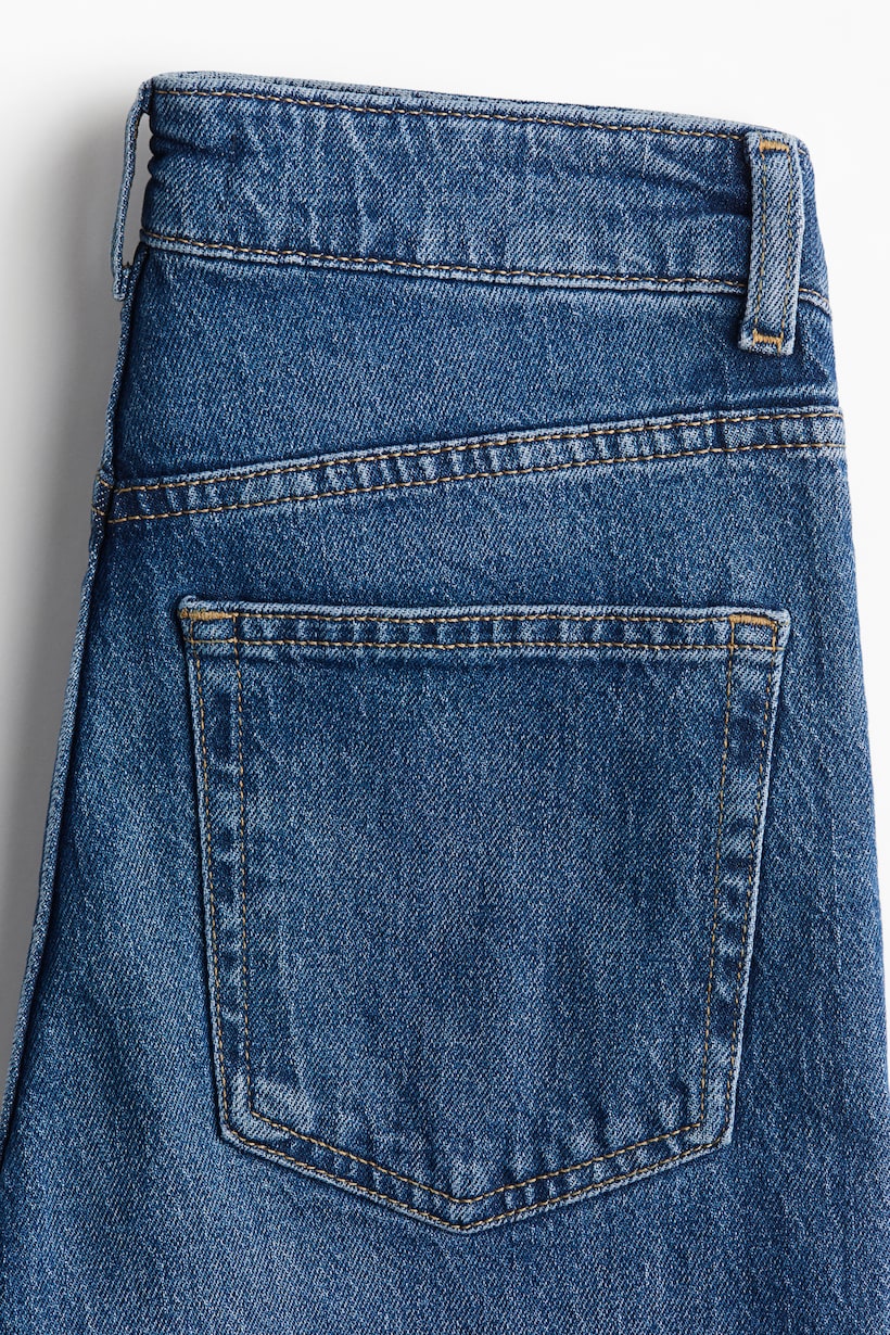 Women's Denim blue Harper High Rise Wide Leg Jeans | H&M US