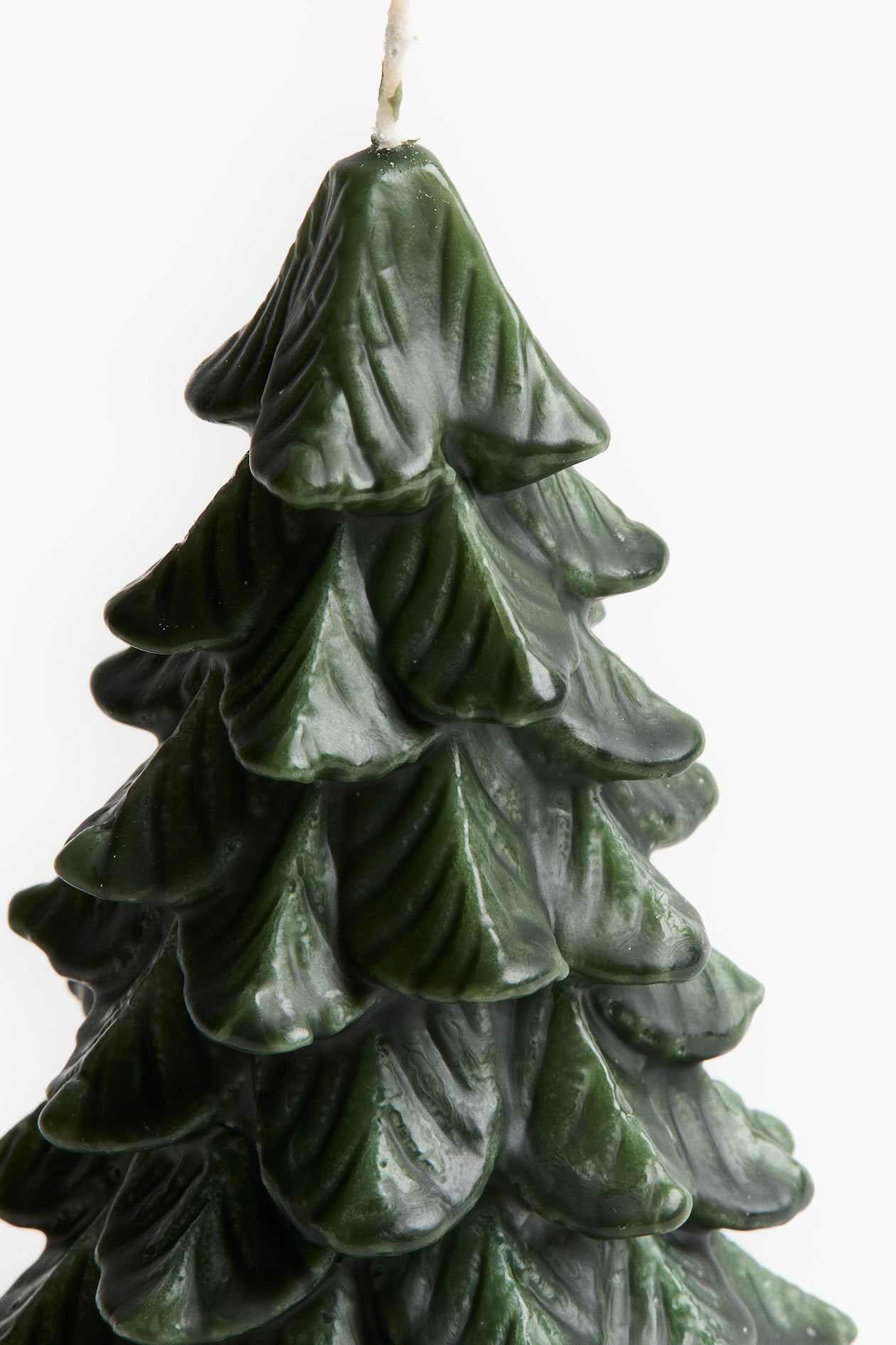 Dark green Fir-Tree-Shaped Candle at H&M Home | H&M CA