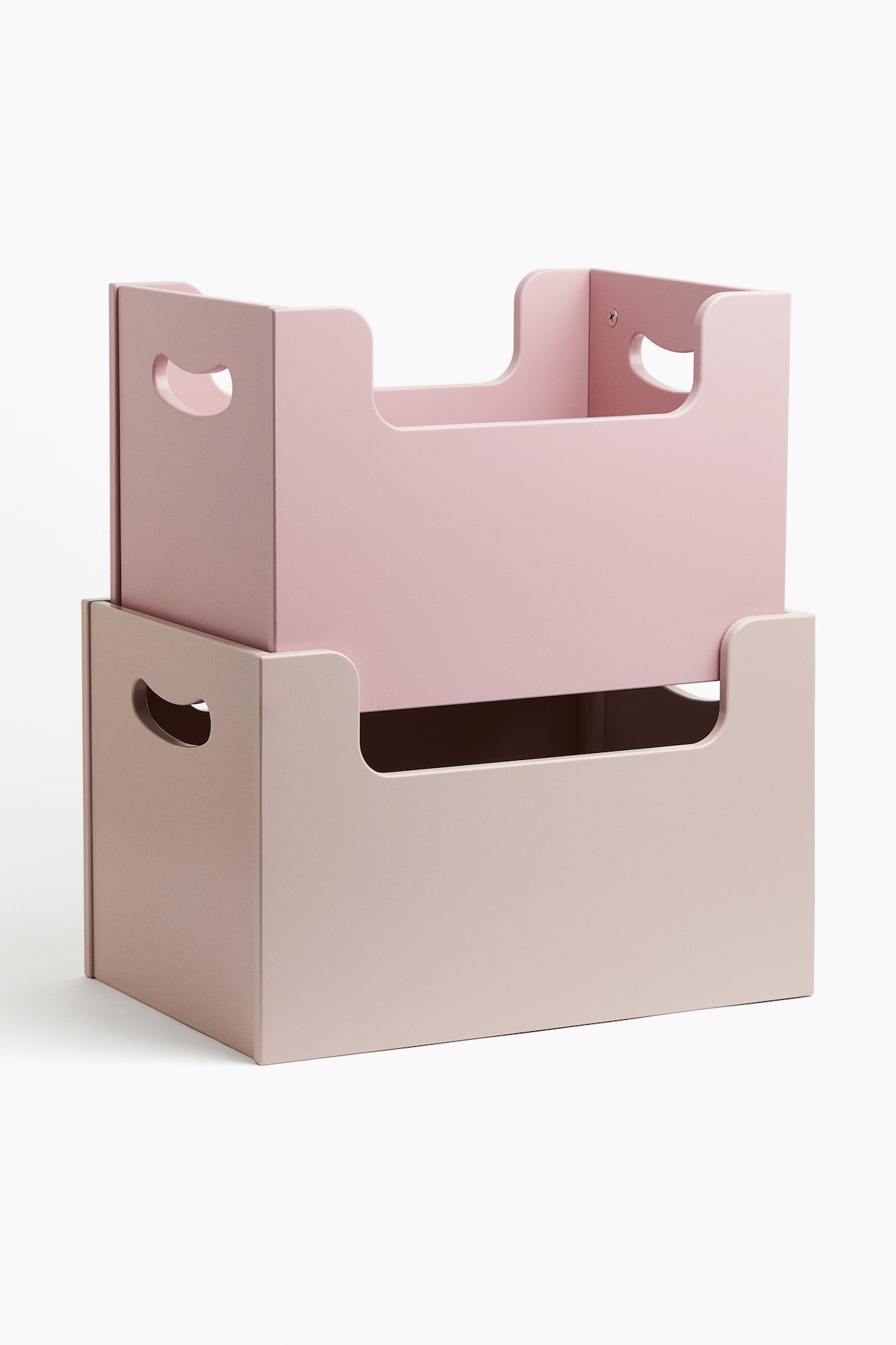 2-pack stackable storage boxes - Pink - Home All | H&M GB