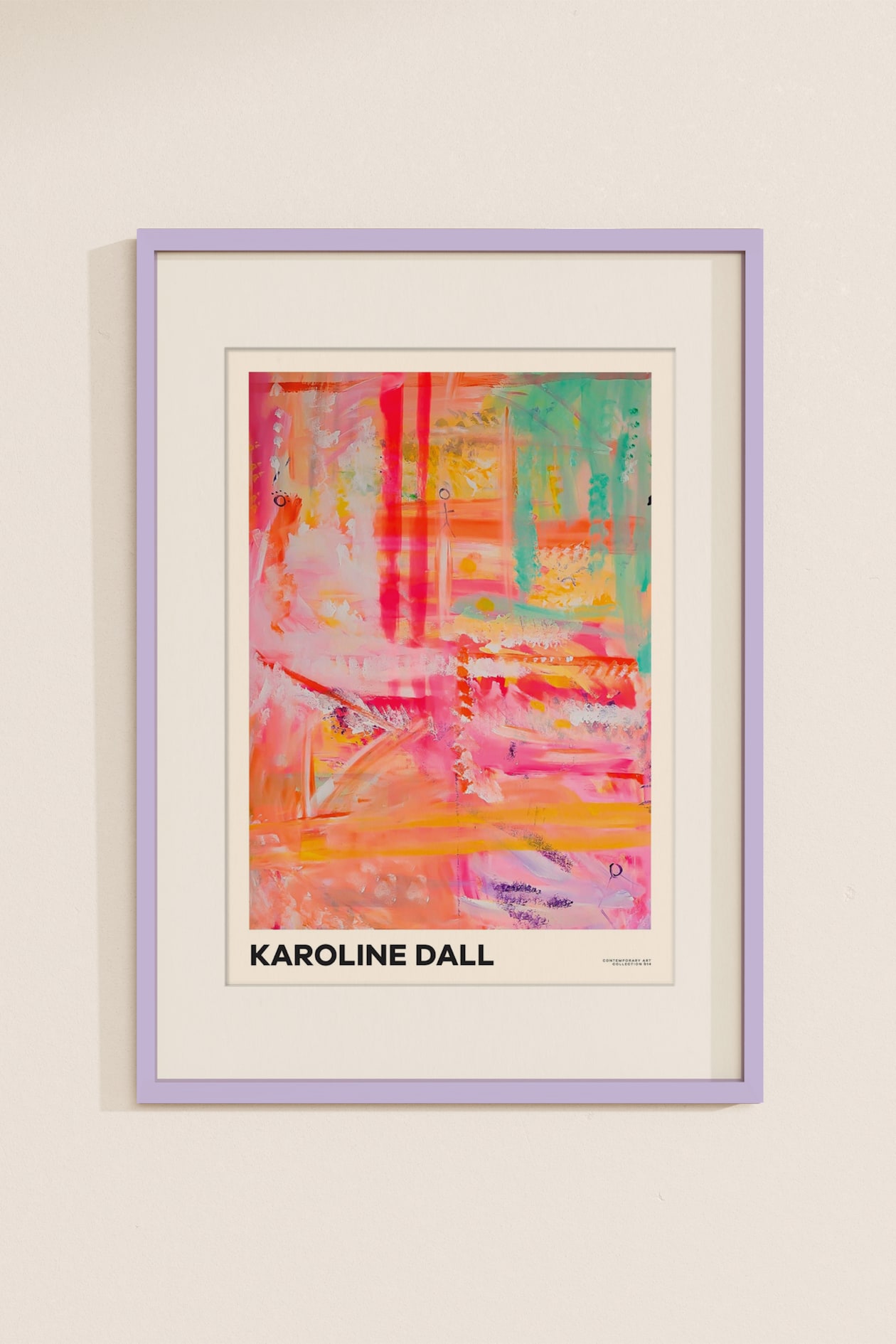 Karoline Dall - Art Collection. - 14 (framed) - Flerfarvet - Poster ...