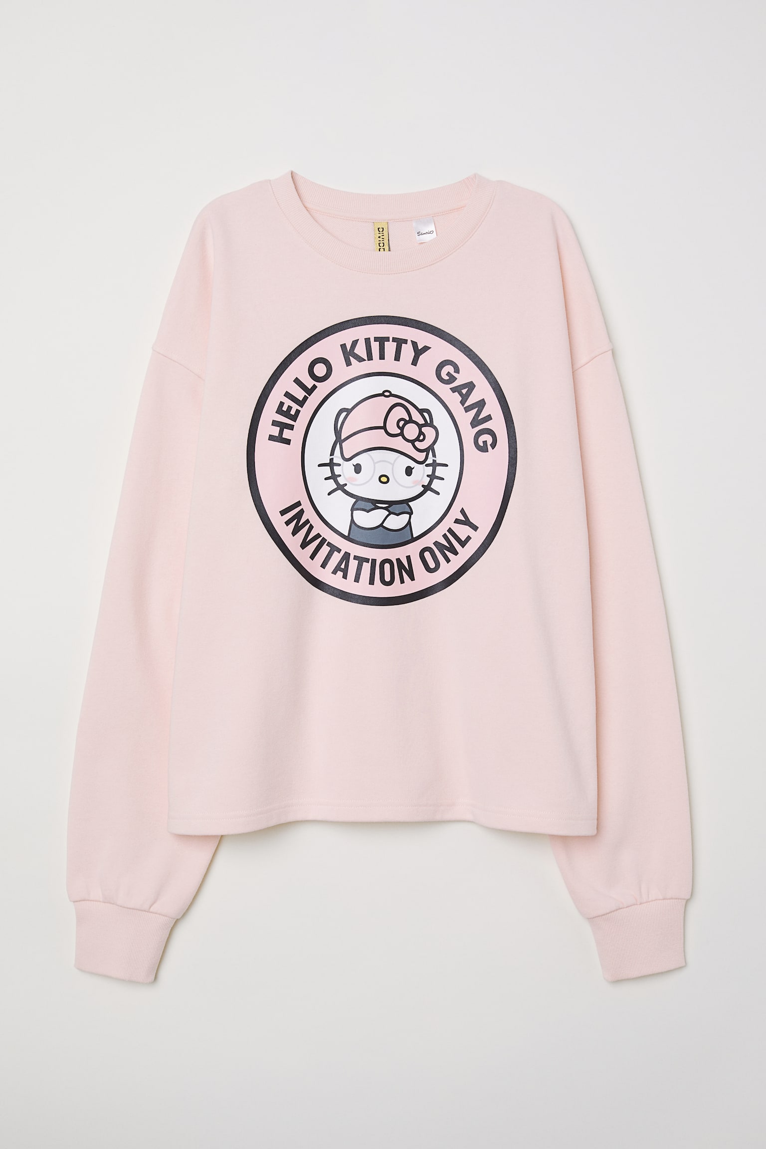 Sweatshirt with Printed Design - Light pink/Hello Kitty - Ladies | H&M US