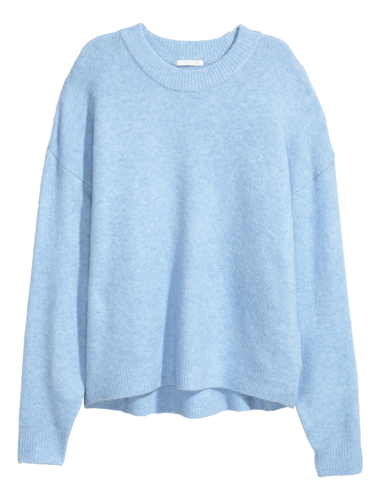 Women's Light blue marl Fine-knit jumper | H&M GB