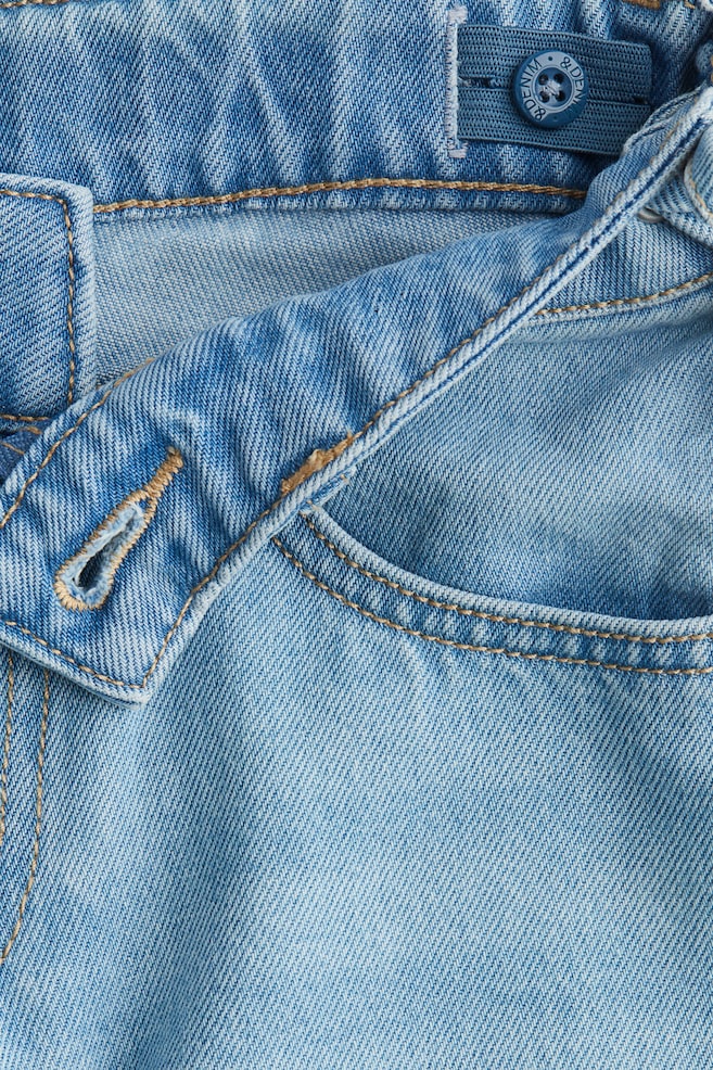 Light denim blue/ties Wide-Leg Jeans for kids | H&M US