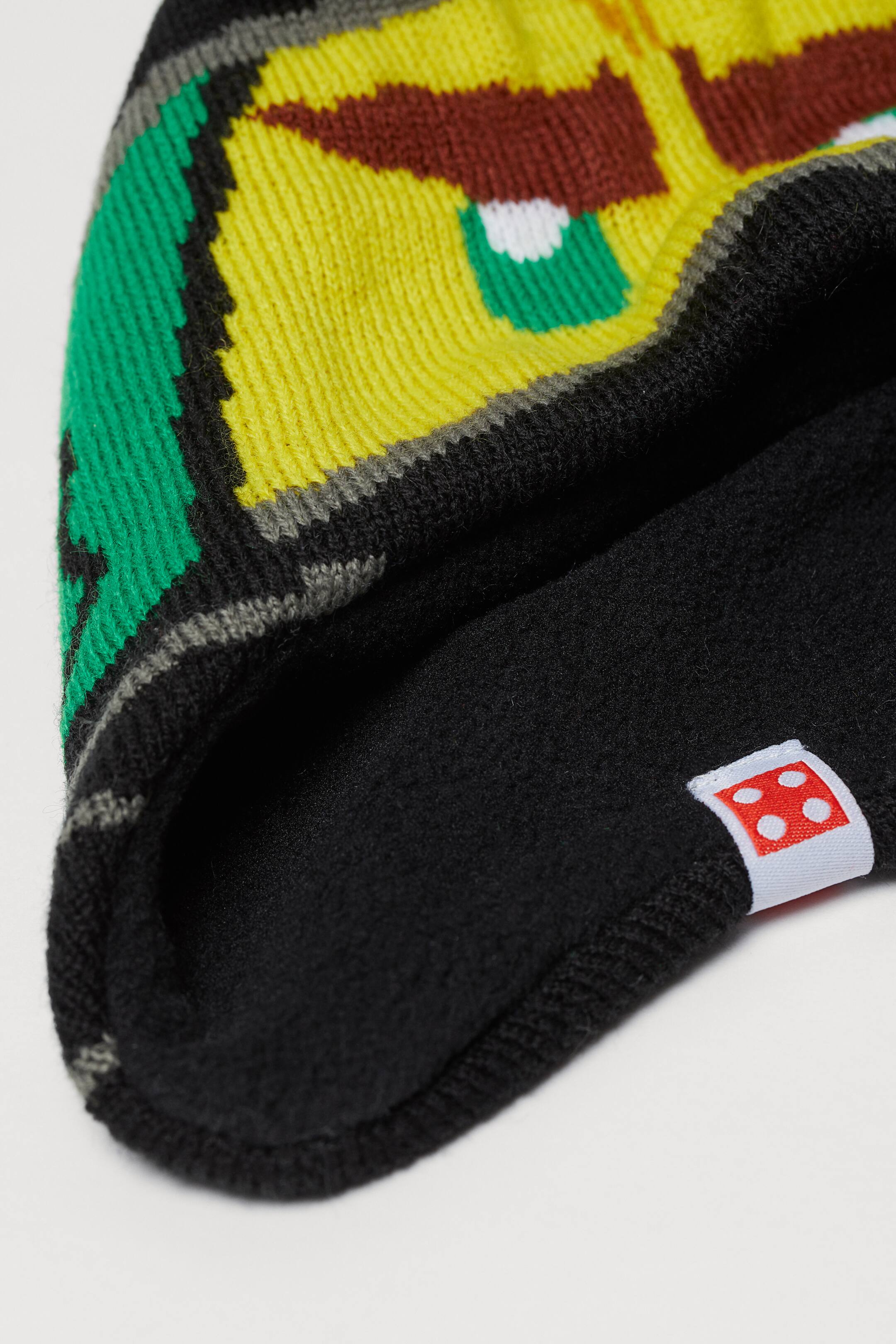 Fleece-lined hat - Black/LEGO - Kids | H&M GB