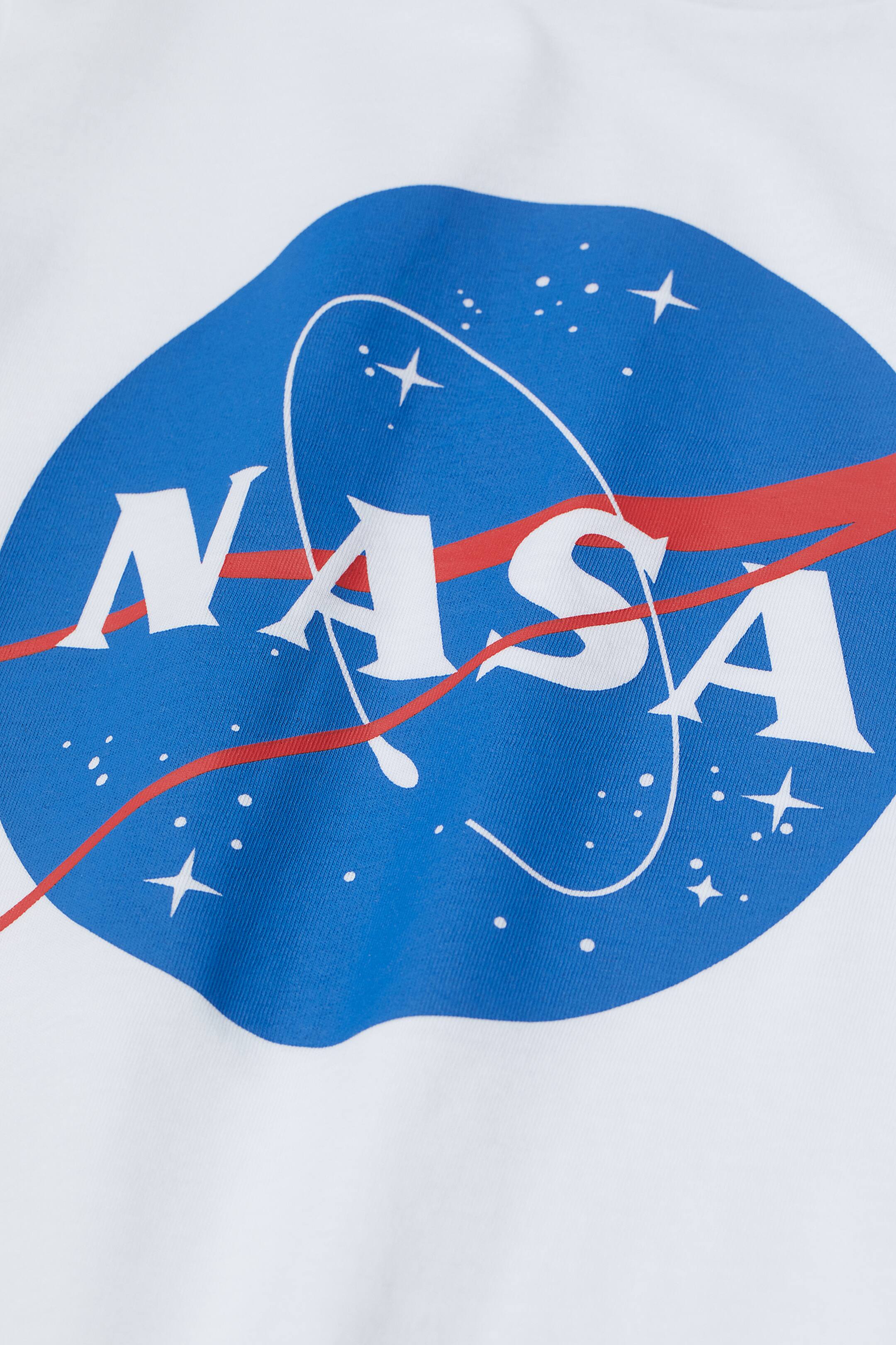 Printed T-shirt - White/NASA - Kids | H&M CA