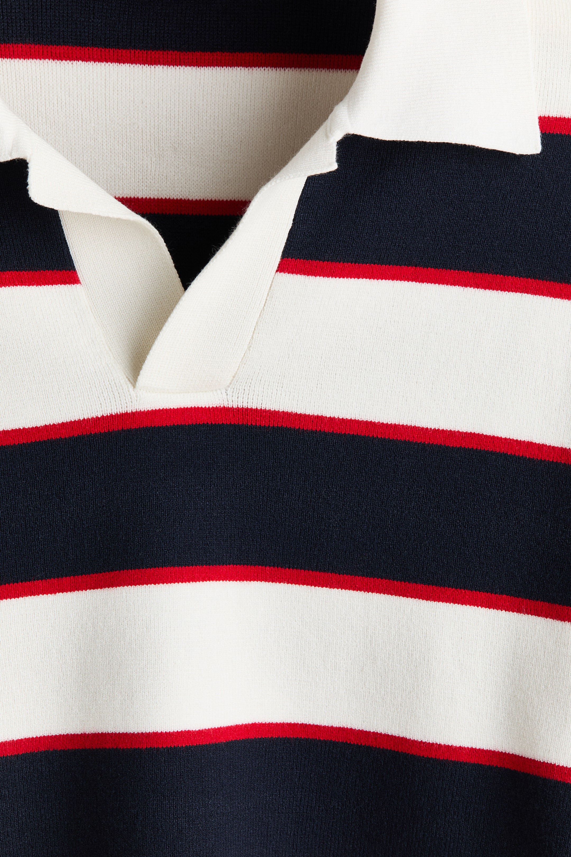Men’s Navy blue/striped Relaxed-Fit Polo Shirt | H&M US