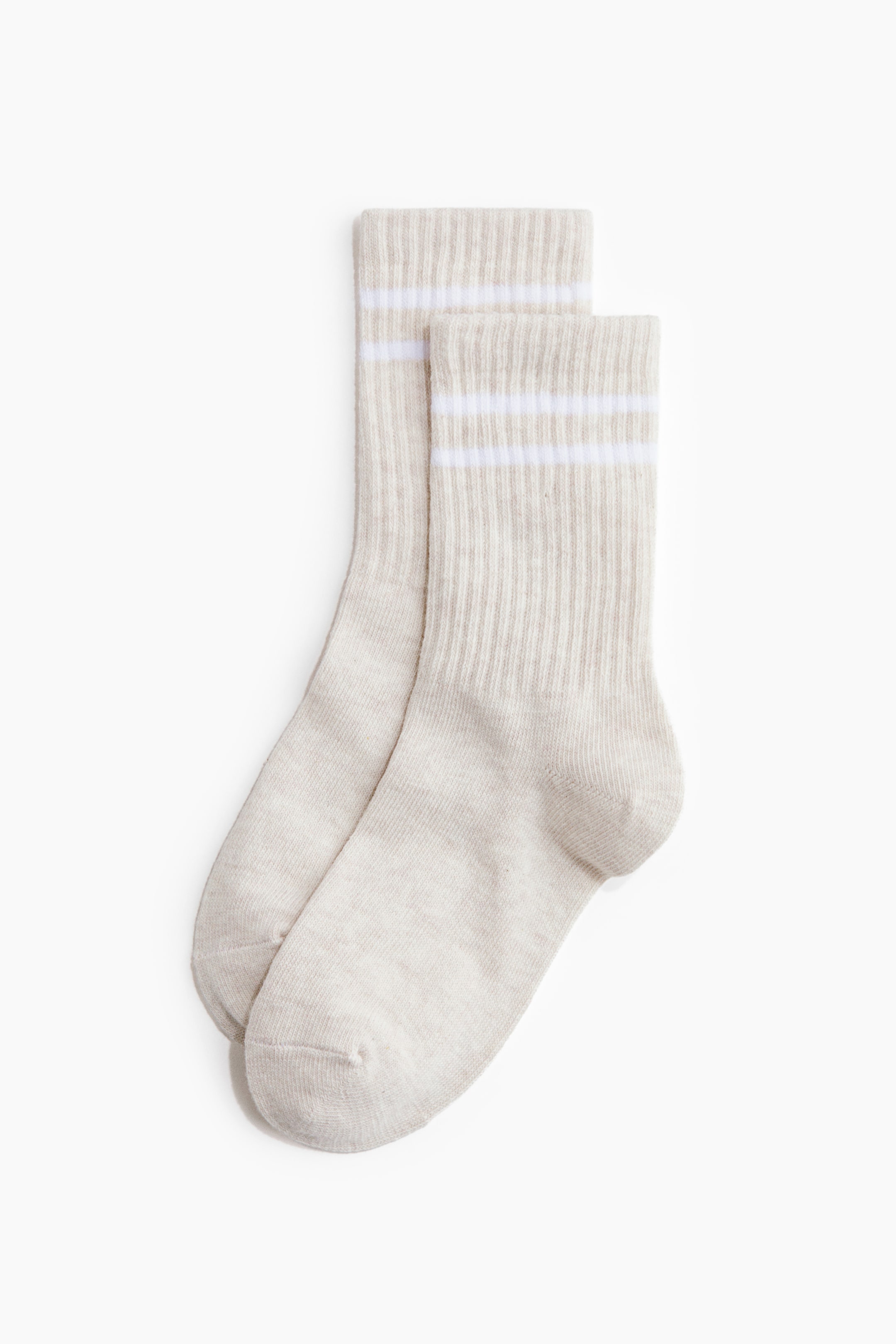 Women's White/beige 3-Pack Sports Socks | H&M PH