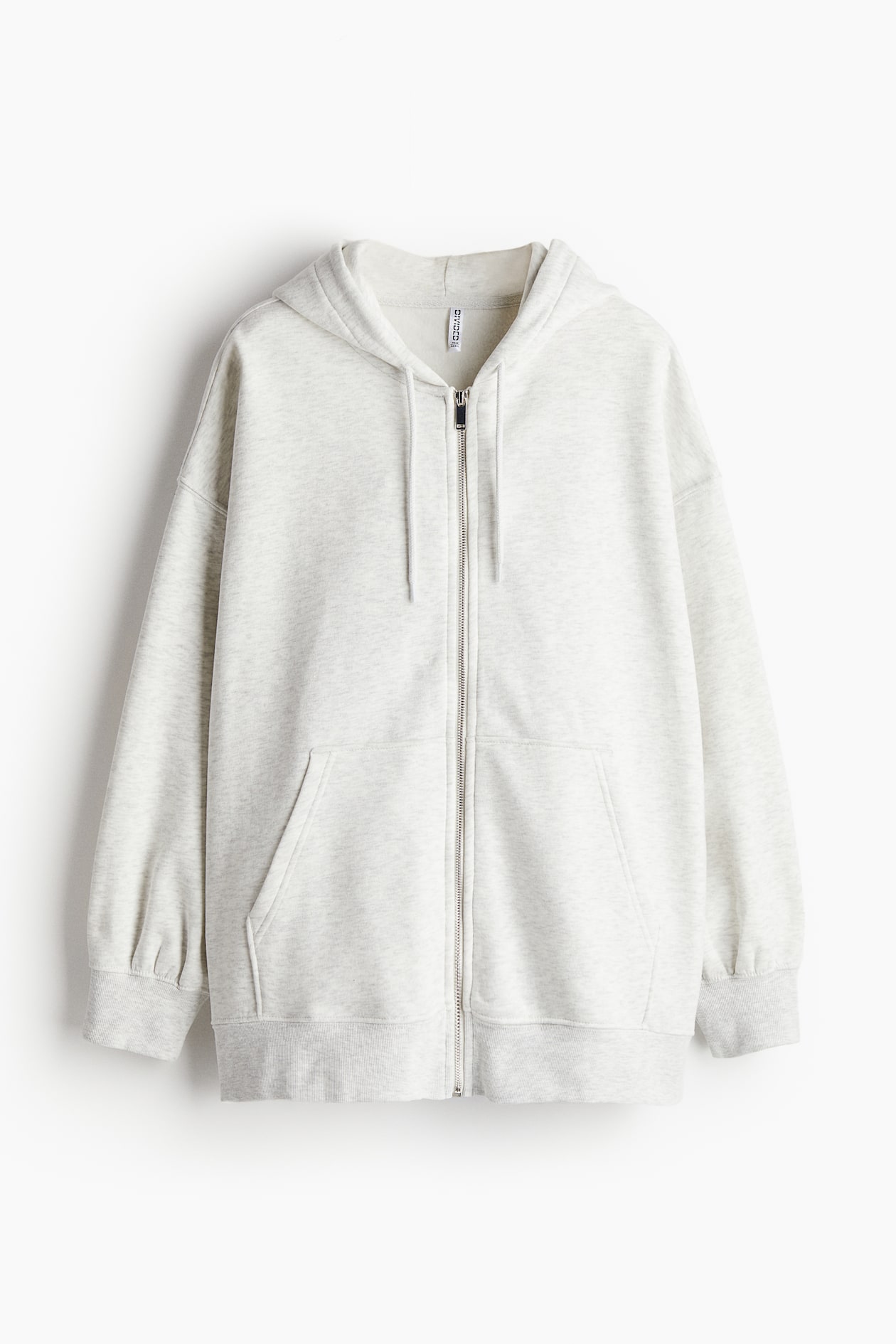 Women's Light gray melange Oversized Hooded Jacket | H&M US