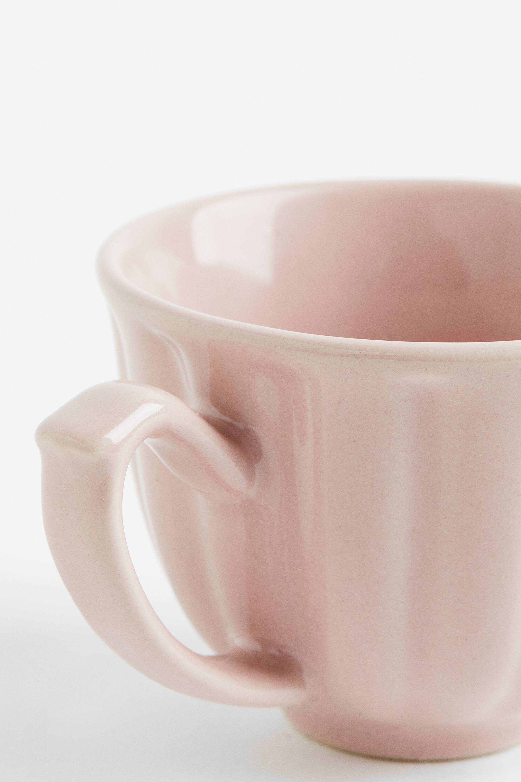 Petite tasse en grès cérame - Rose clair - Home All | H&M FR