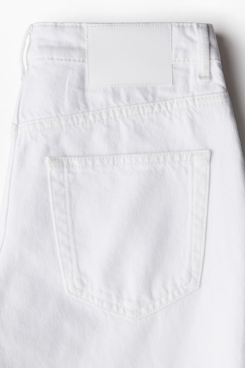 Shorts Bermuda de denim - Blanco - Ladies | H&M MX