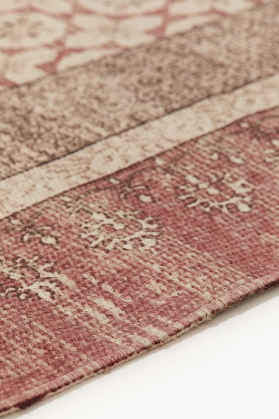 Patterned Runner Rug - Light brick red/patterned - Home All | H&M US