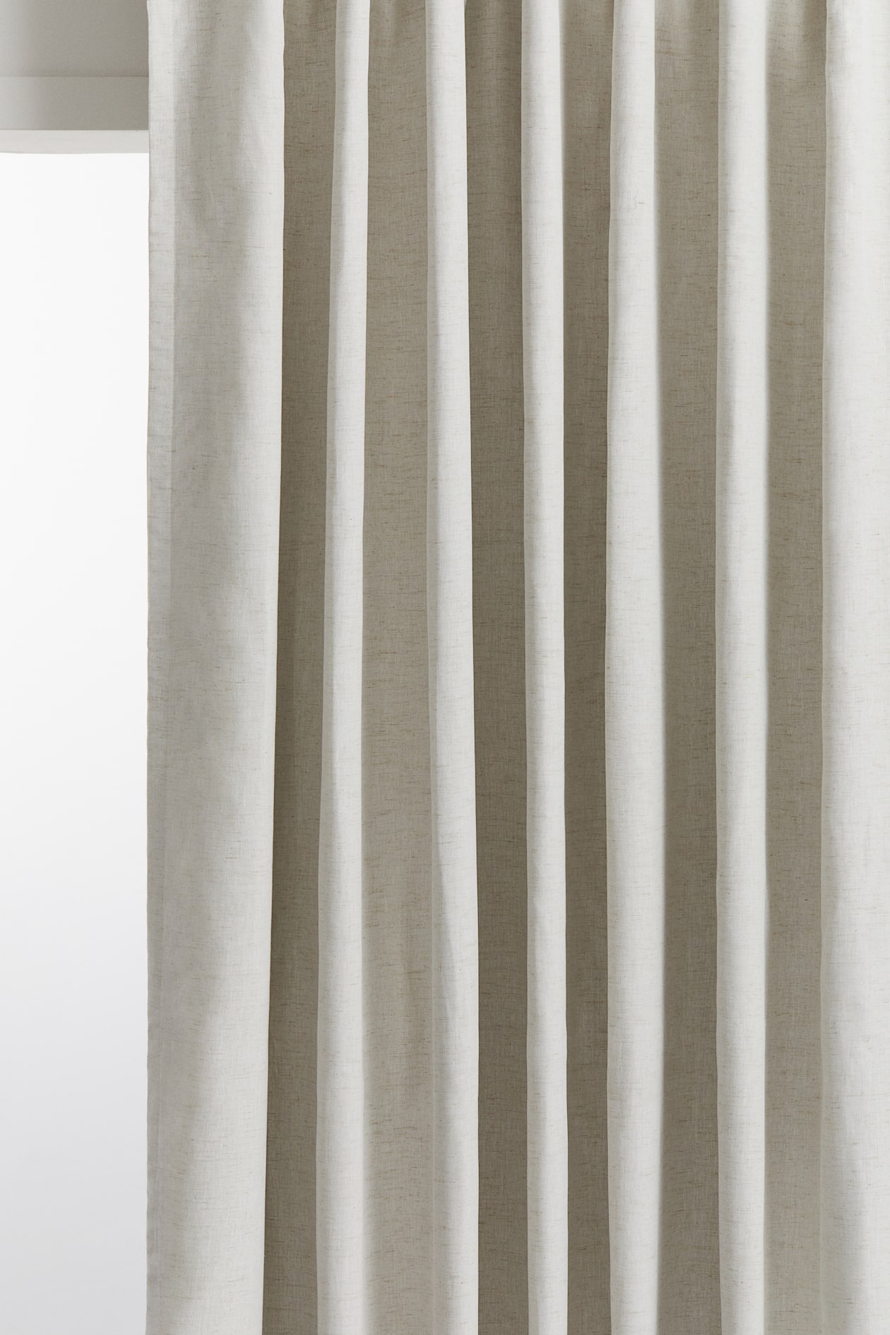 Lot de 1 rideau occultant long et large - Crème - Home All | H&M FR