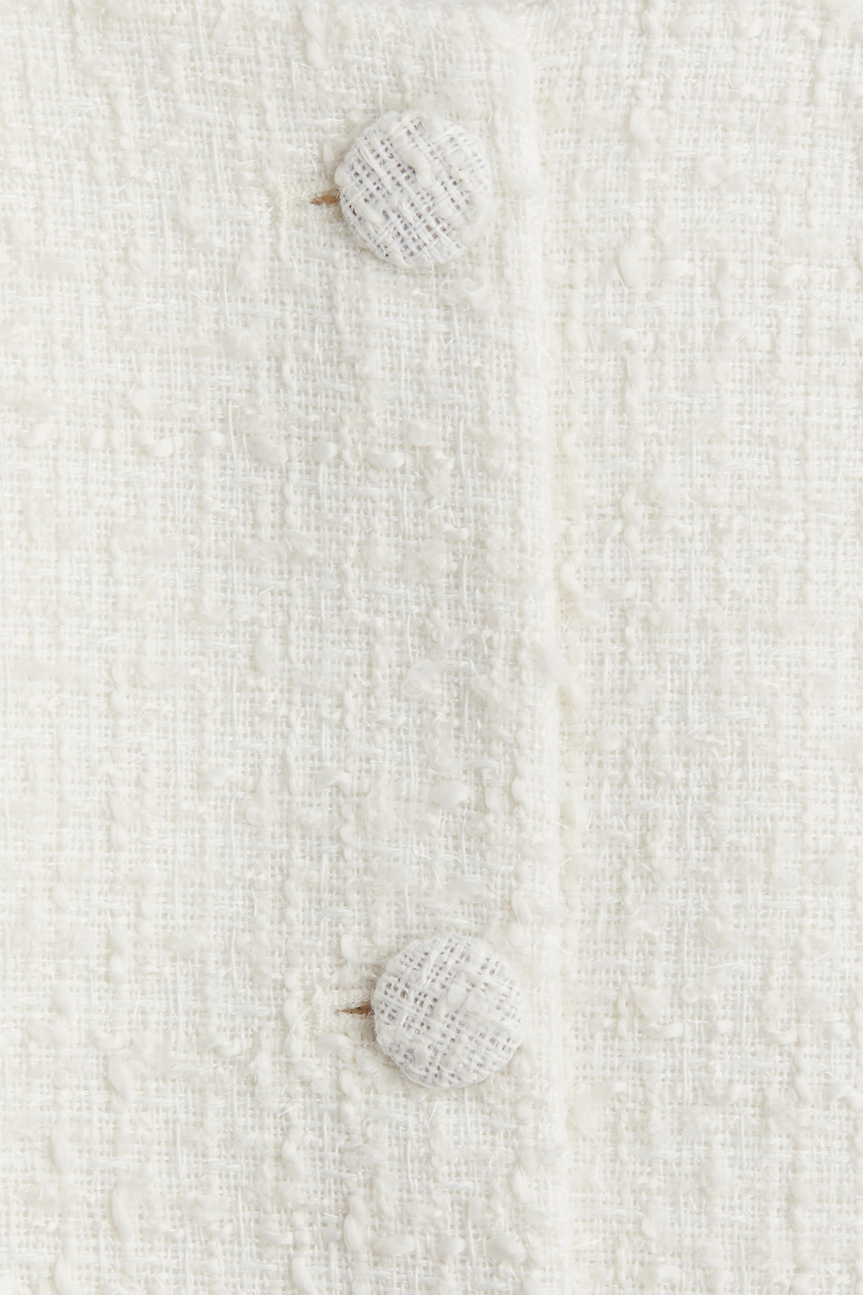 Women's Cream Bouclé-Weave Jacket | H&M US