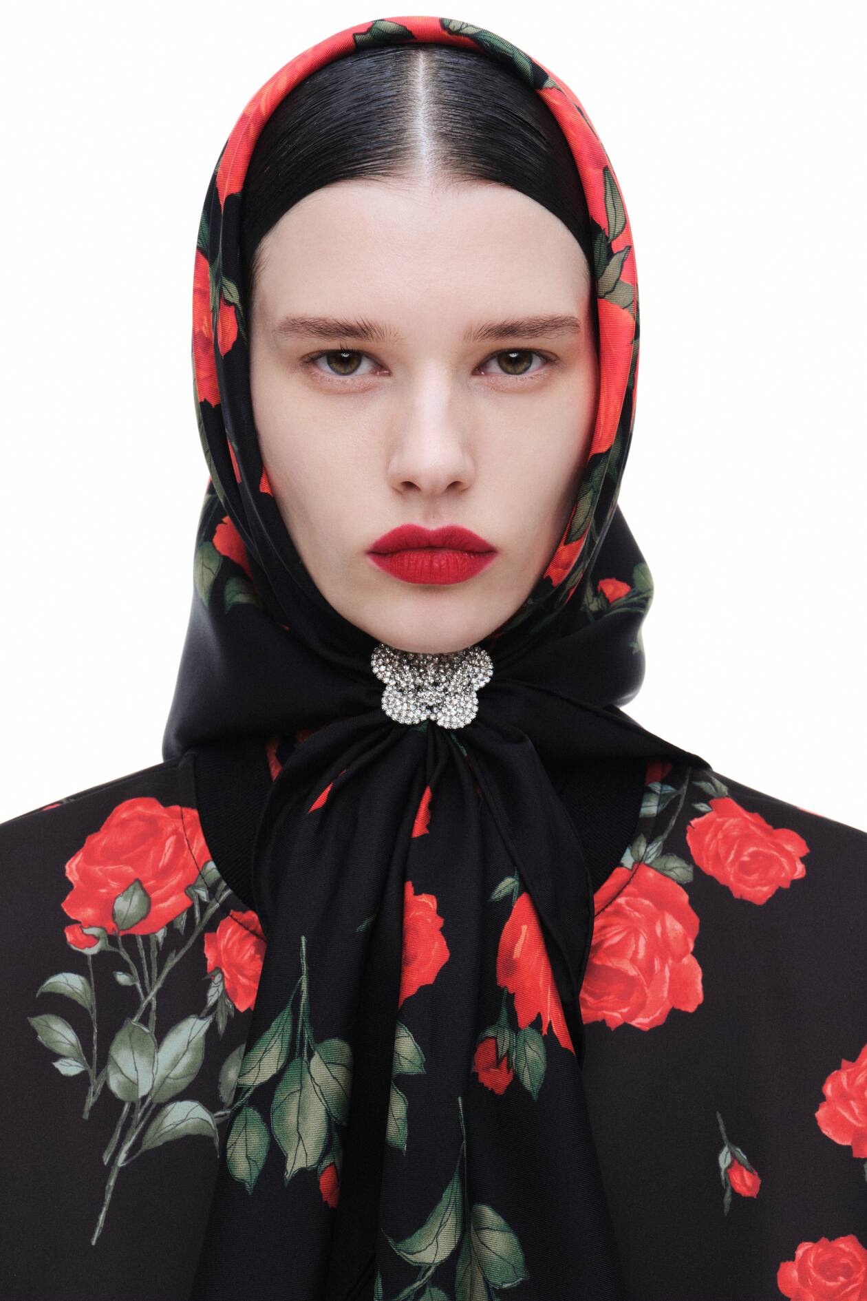 Rhinestone-embellished flower ring - Silver-coloured - Ladies | H&M MY