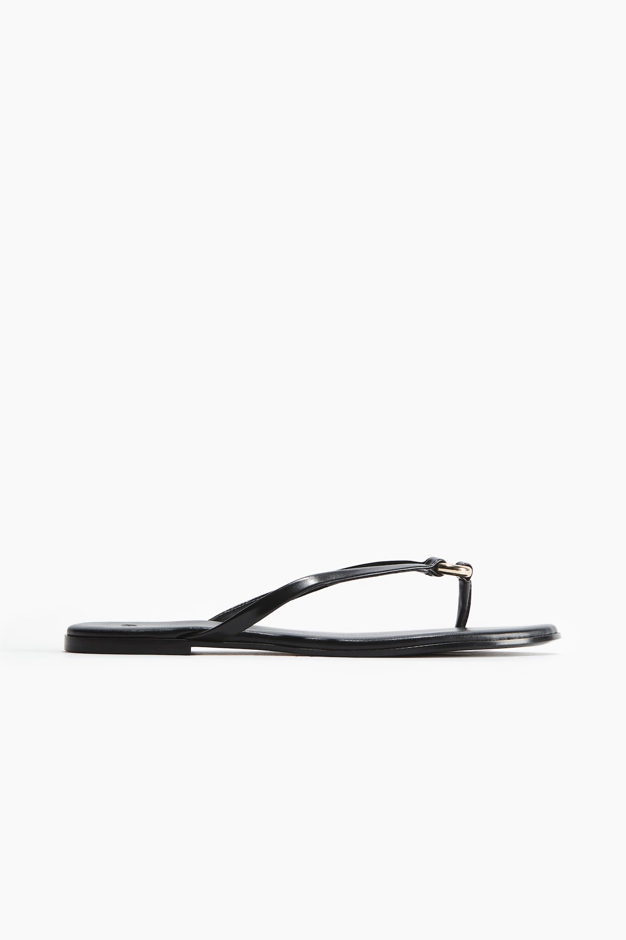 Chancletas con anilla decorativa - Negro - MUJER | H&M ES