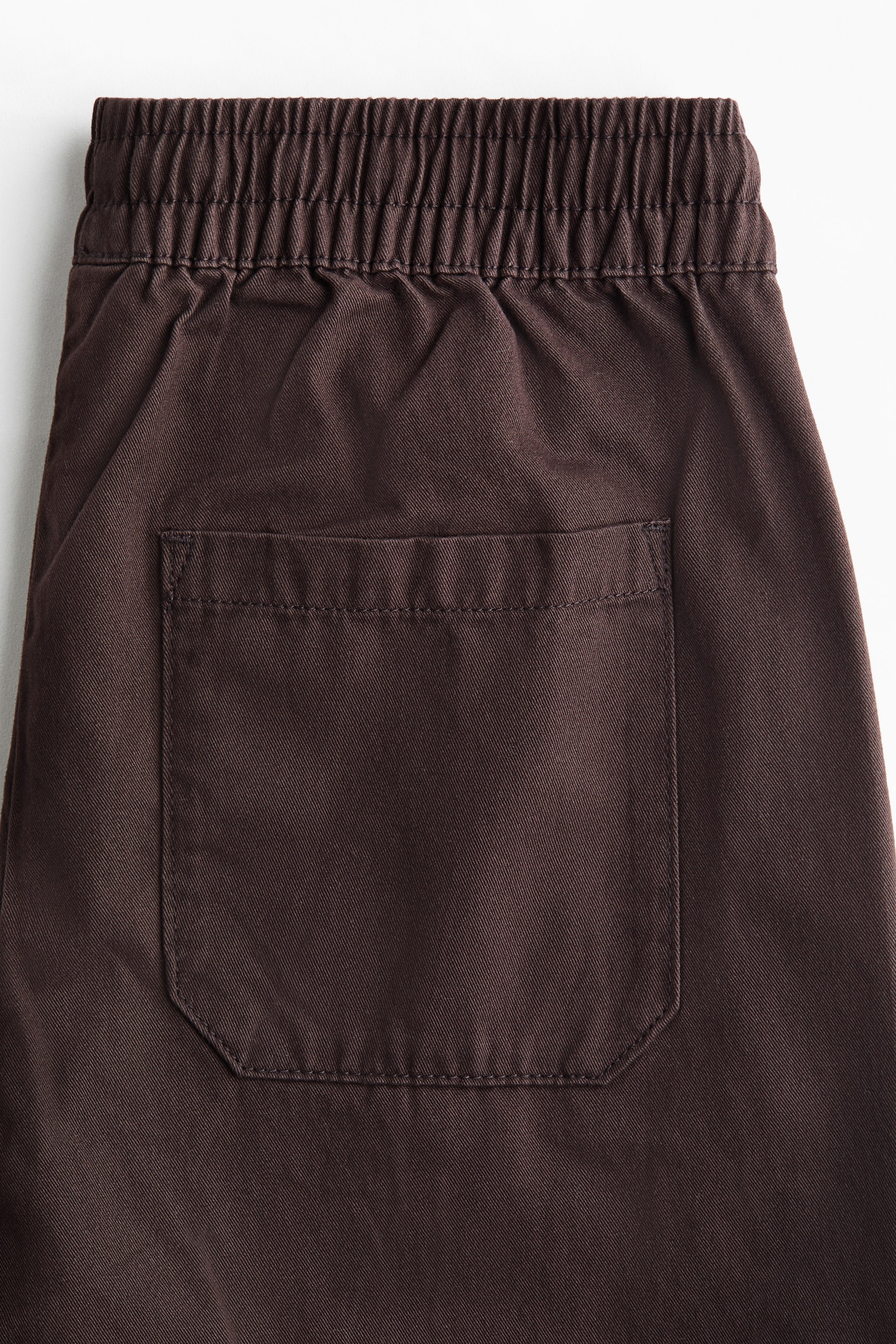 Women's Dark brown Cotton Drawstring Pants | H&M US