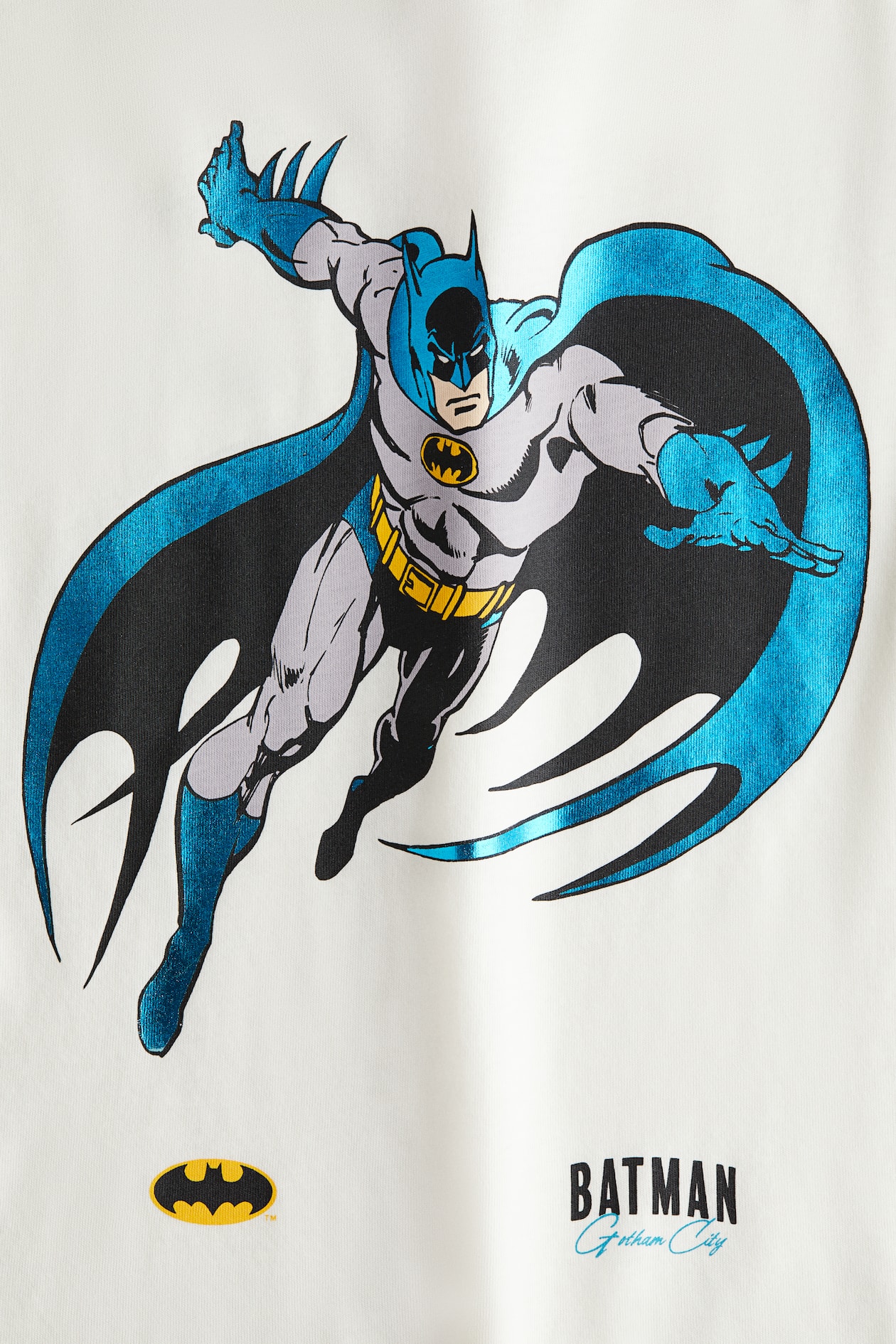 White/Batman Printed Cotton T-Shirt for kids | H&M US