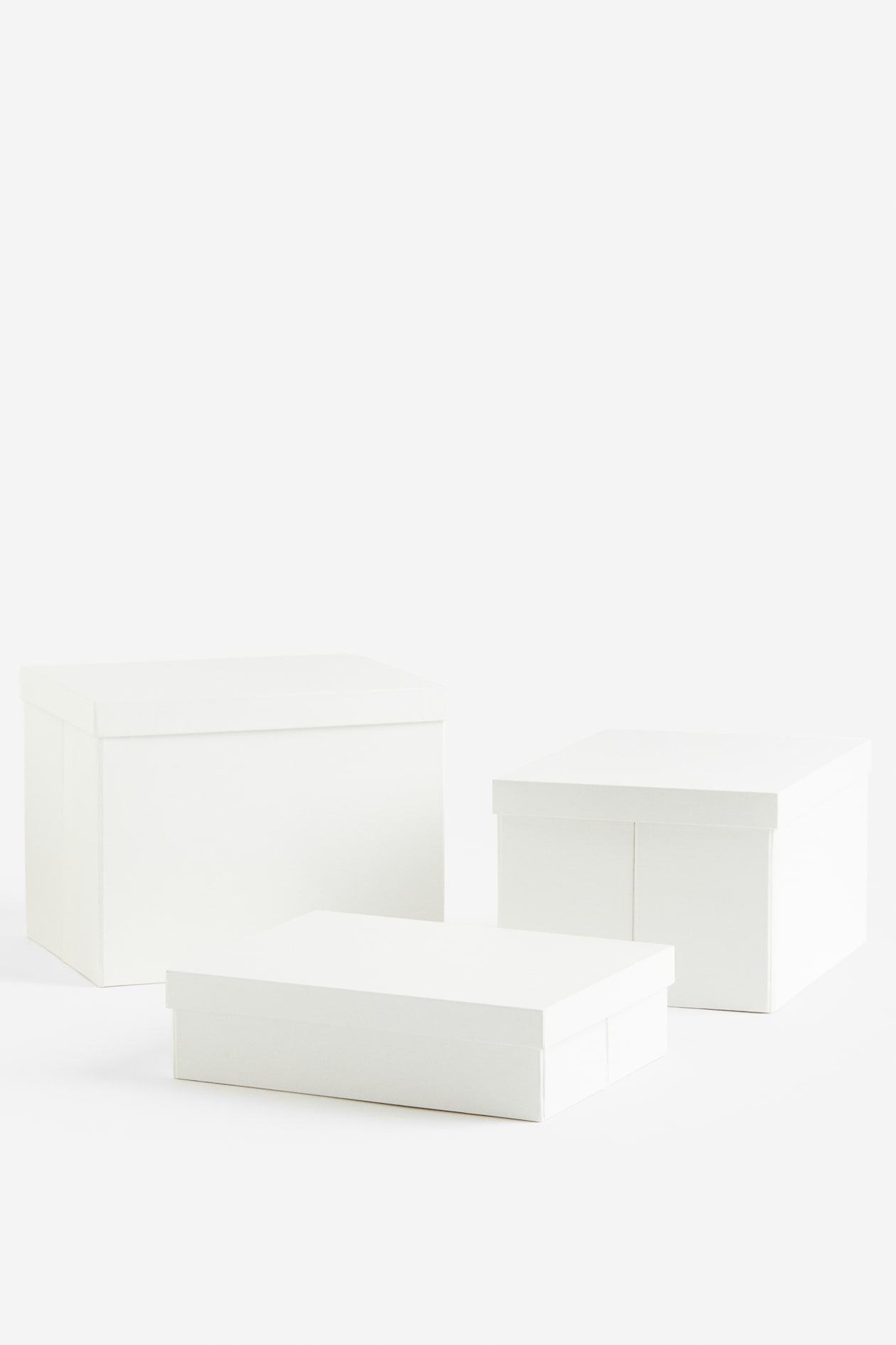 Large Storage Box with Lid - White - Home All | H&M CA