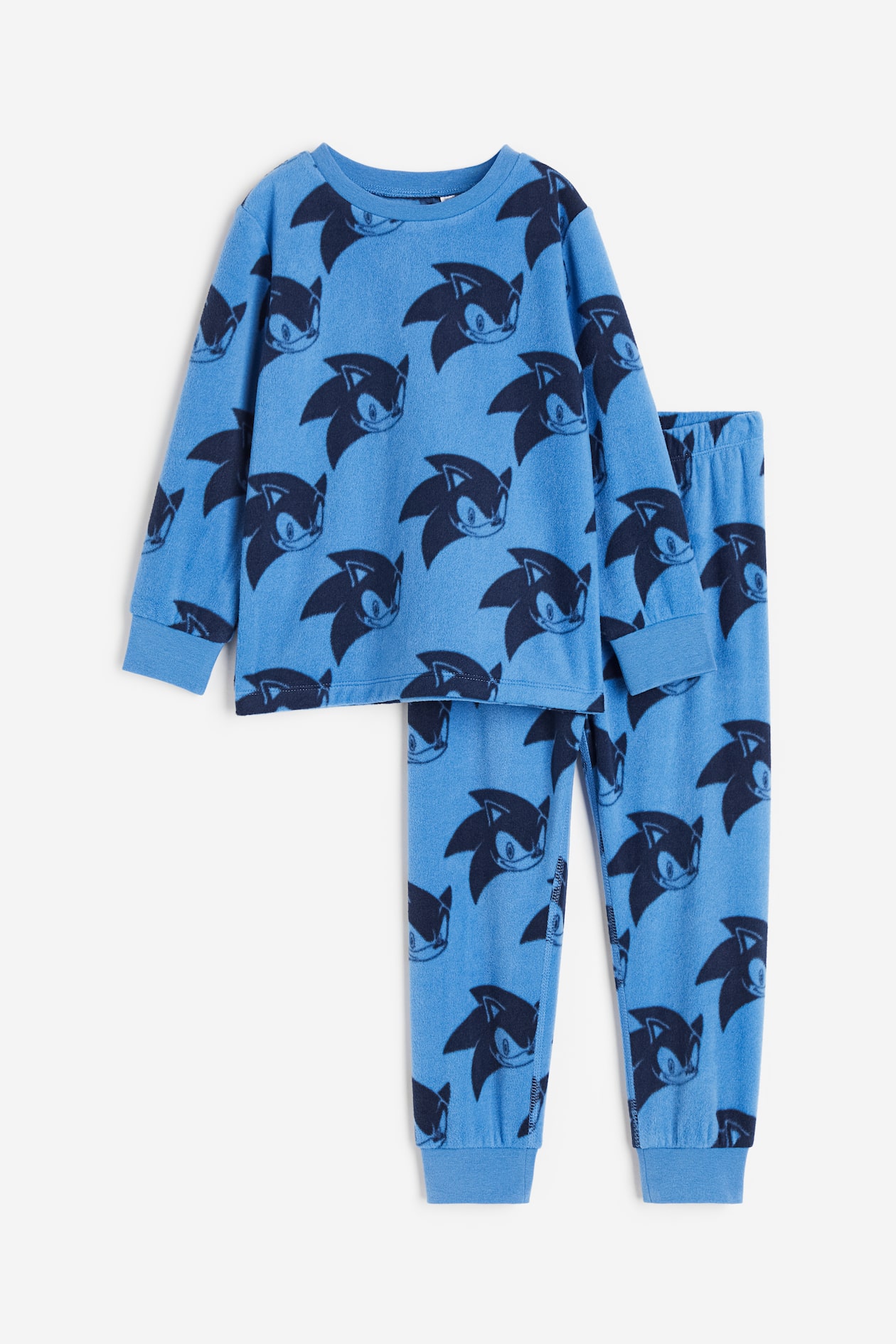Fleece pyjama met print - Felblauw/Sonic the Hedgehog - KINDEREN | H&M BE