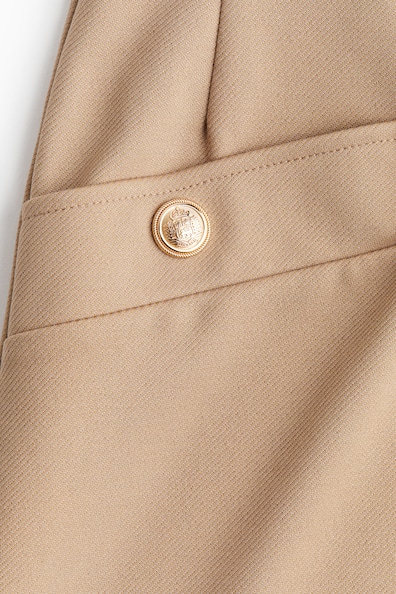 Women's Beige Interlock shorts | H&M IN