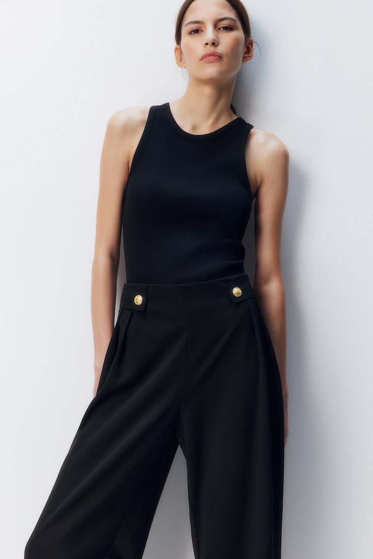 Jersey Dress Pants - Black - Ladies | H&M US