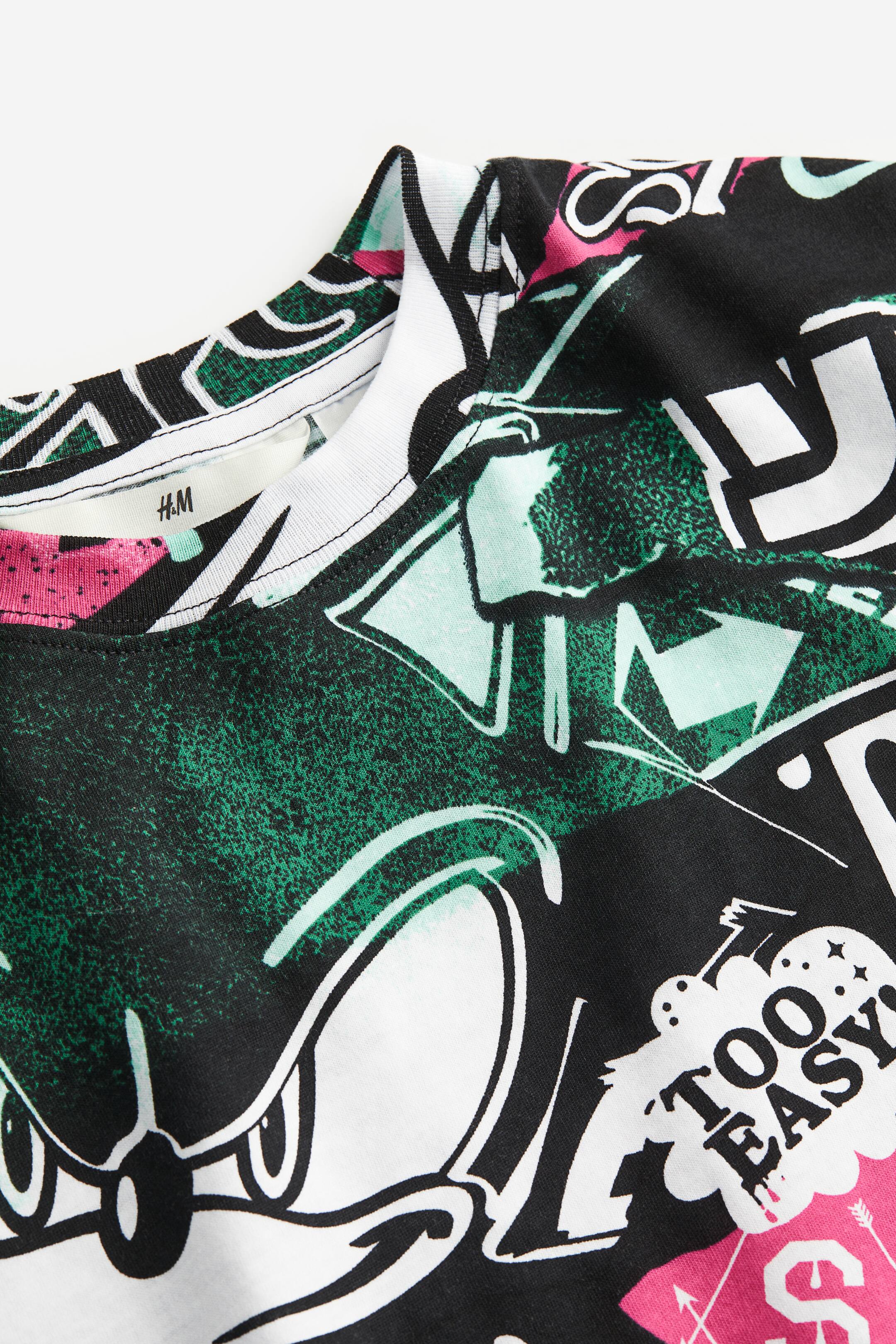 Printed T-shirt - Black/Sonic the Hedgehog - Kids | H&M US