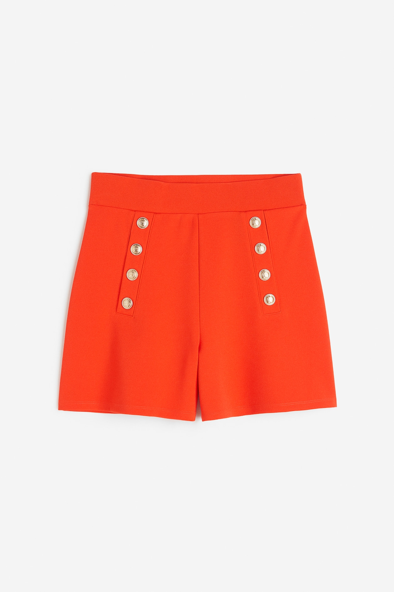 Button-front shorts - Red - Ladies | H&M GB
