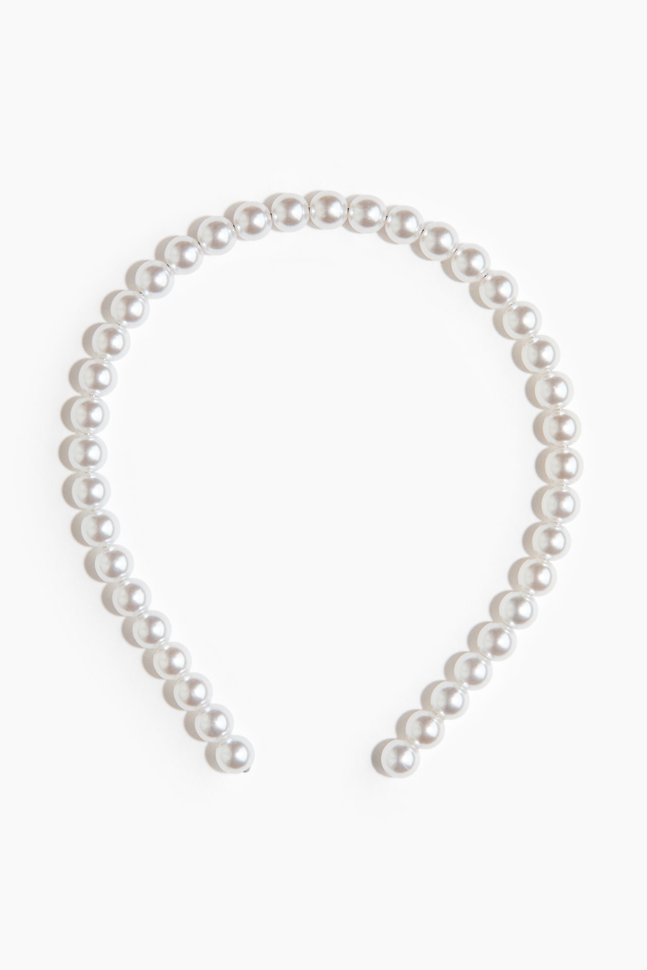 Bandolete com contas - Branco - SENHORA | H&M PT