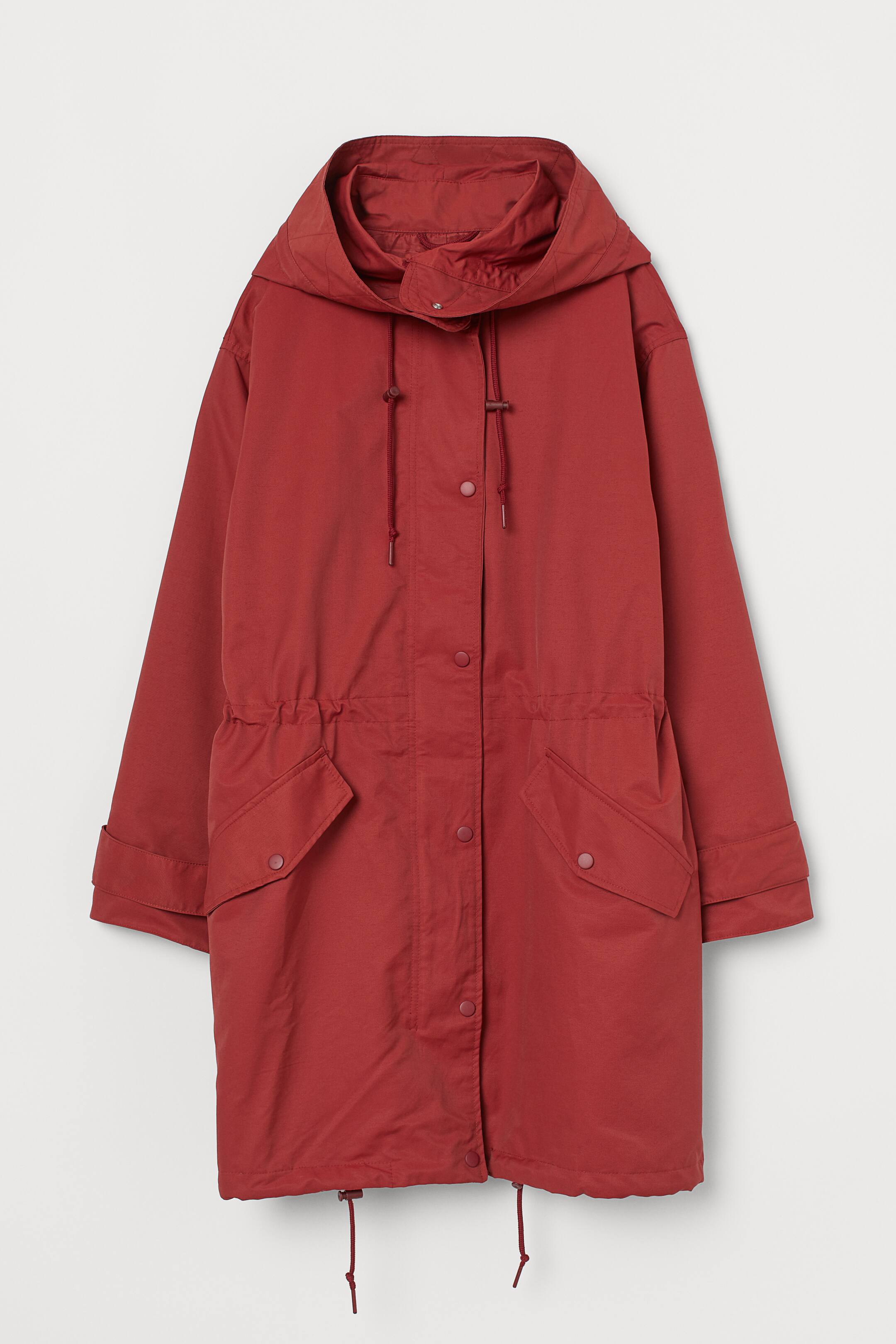 Hooded parka - Rust red - Ladies | H&M GB