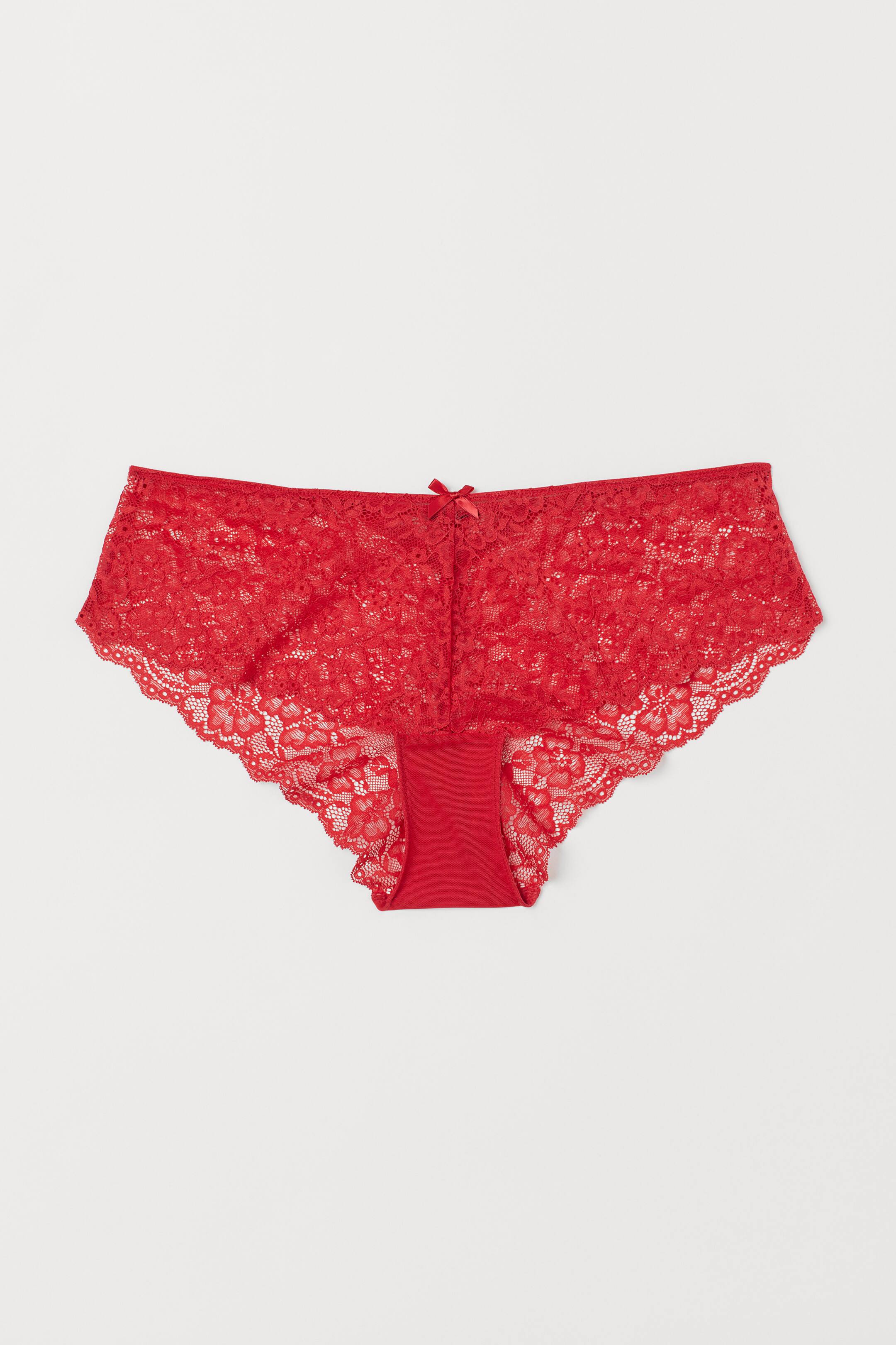 Hipster aus Spitze - Rot - Ladies | H&M DE