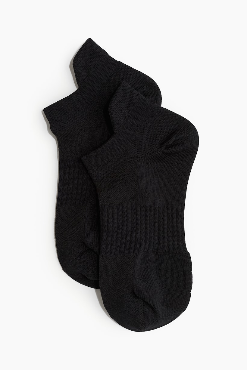 3-Pack Sports Socks with DryMove™ - Black - Ladies | H&M US