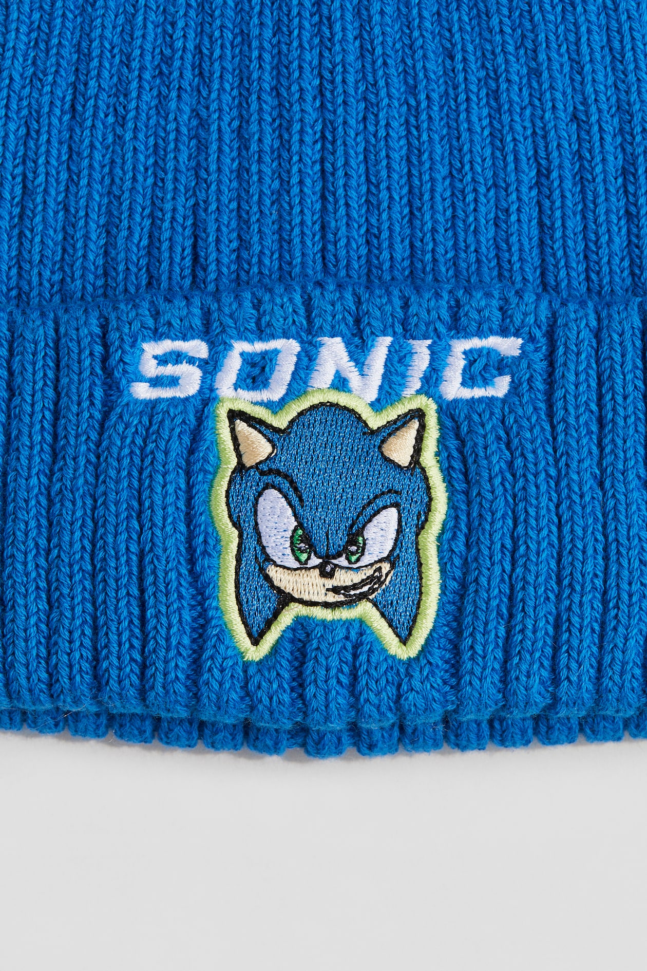 Appliquéd Beanie - Blue/Sonic The Hedgehog - Kids | H&M US