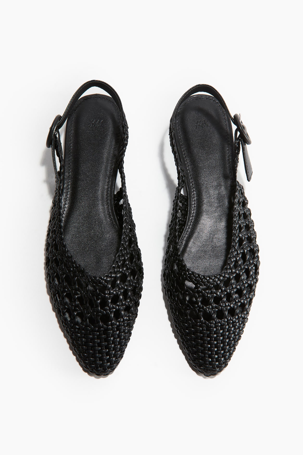 Women's Black Braided Slingbacks | H&M US