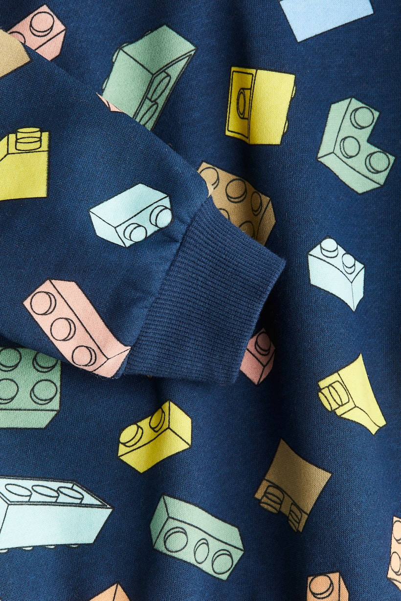 Dark blue/LEGO Printed Hoodie for kids | H&M US