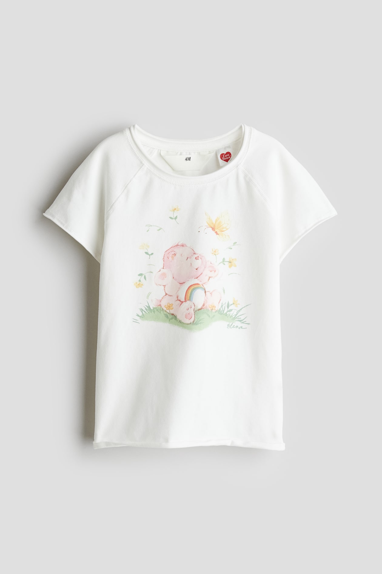 White/Care Bears Jersey Top with Printed Motif for kids - Regular ...