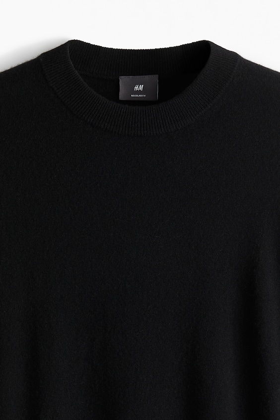 Regular Fit Cashmere Sweater - Black - Men | H&M US