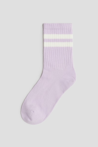 Light purple/light beige 7-pack Socks for kids | H&M US