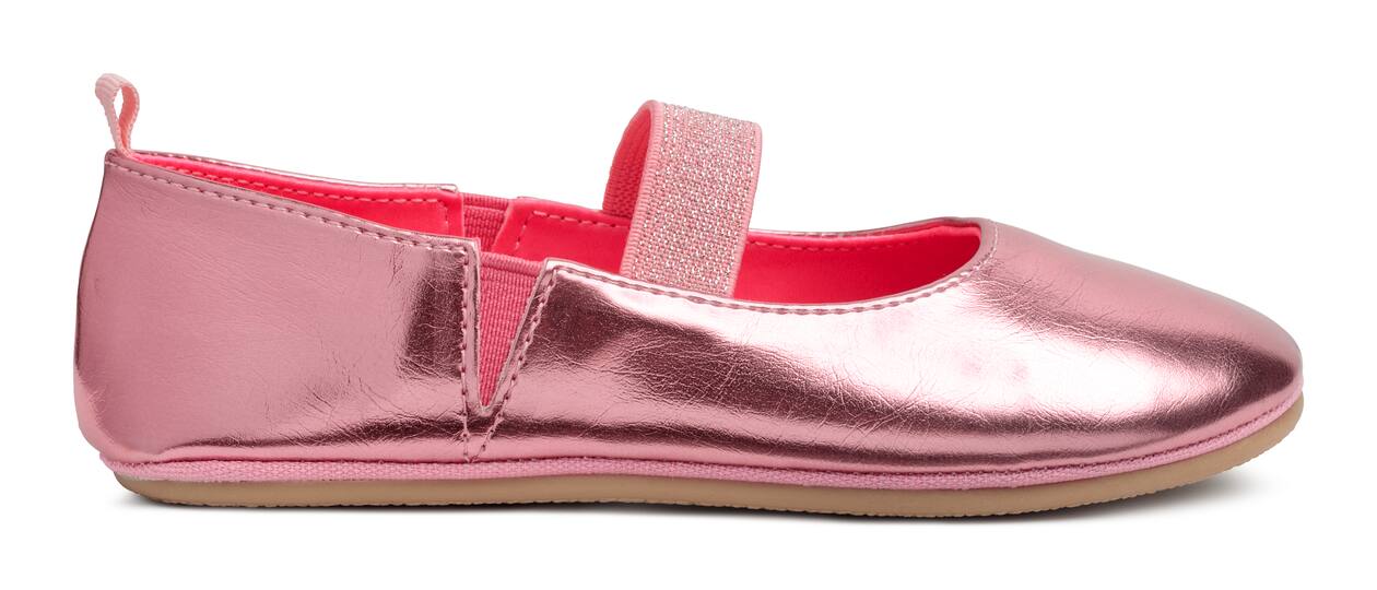 Ballerinaskor - Utan klack - Rosa/Metallic - BARN | H&M SE