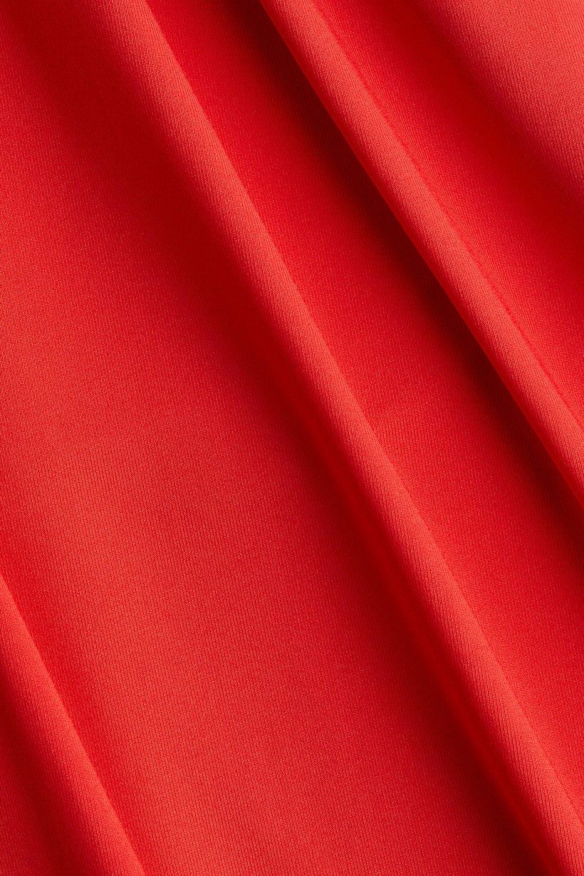 Women's Bright red Sleeveless Microfiber Dress | H&M CA