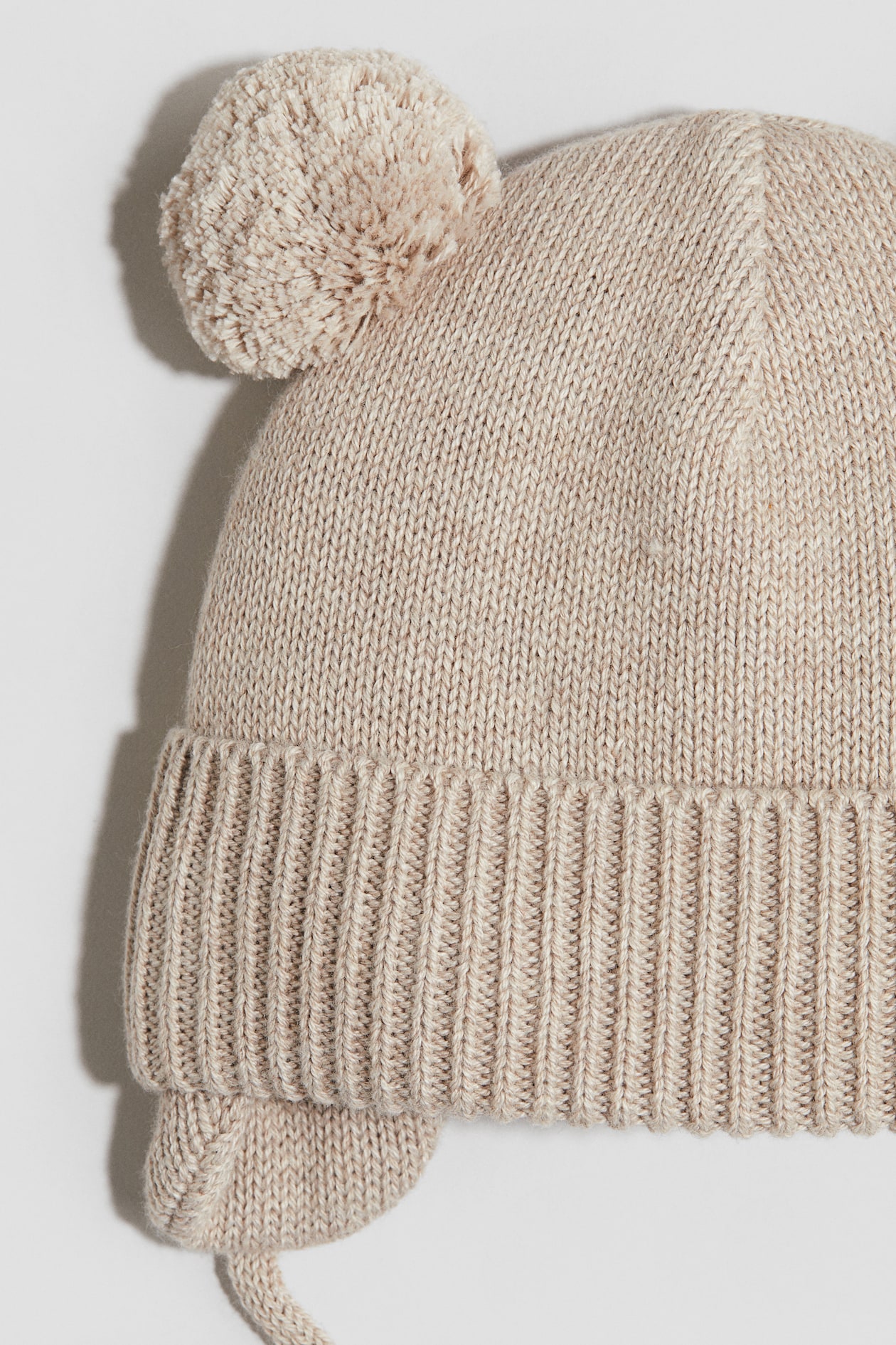 Light beige Fleece-lined Beanie with Earflaps for kids | H&M US