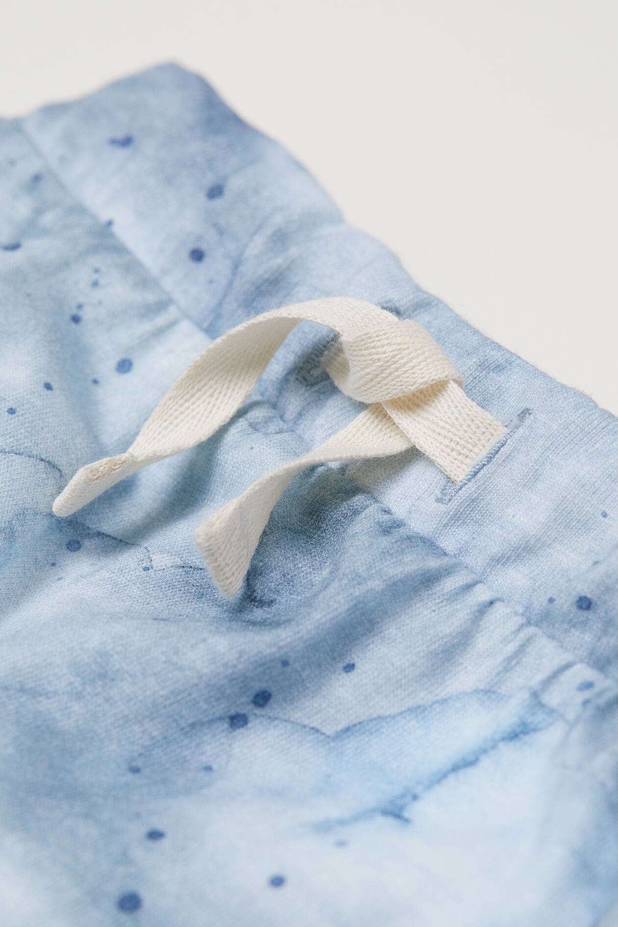 Patterned Joggers - Long - Dusky blue/patterned - Kids | H&M CA