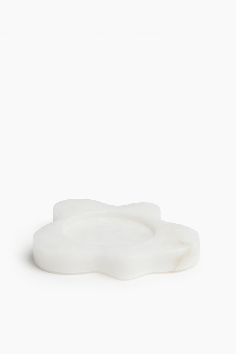 - Small Alabaster Tray - White/marbled - Home All | H&M US