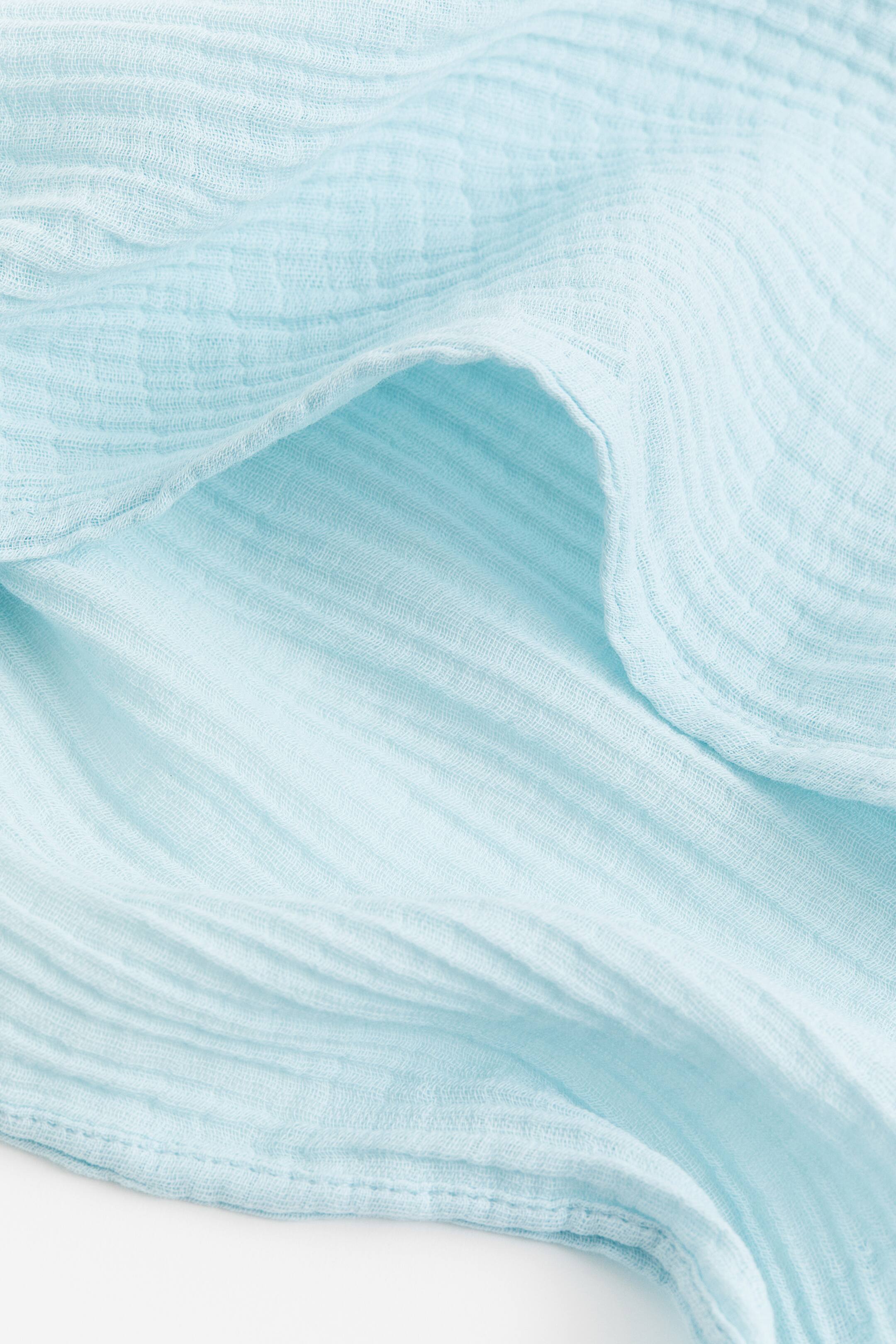 Cotton Muslin Comfort Blanket - Light blue - Home All | H&M CA