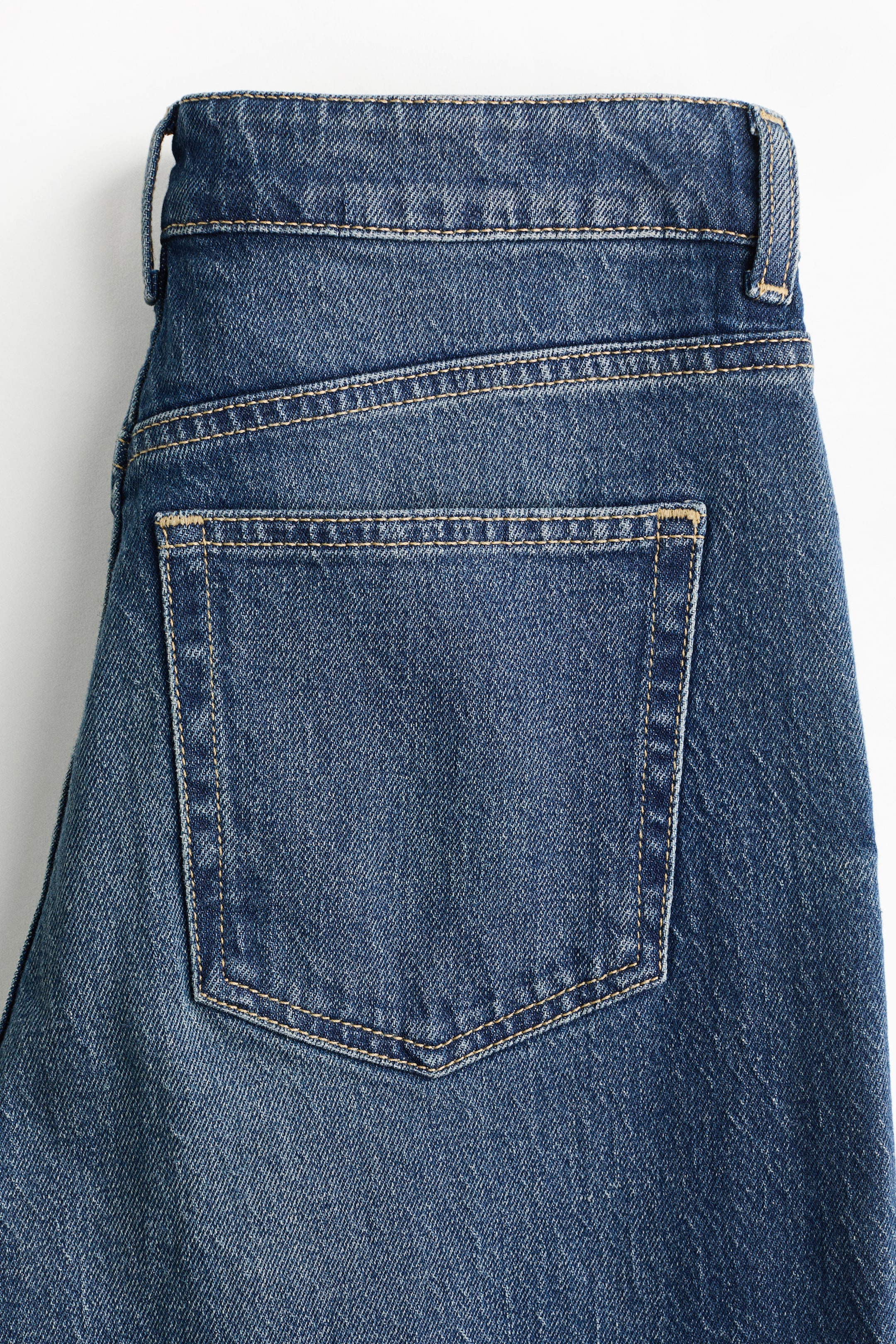 Women's Dark denim blue Harper High Rise Wide Leg Jeans | H&M US